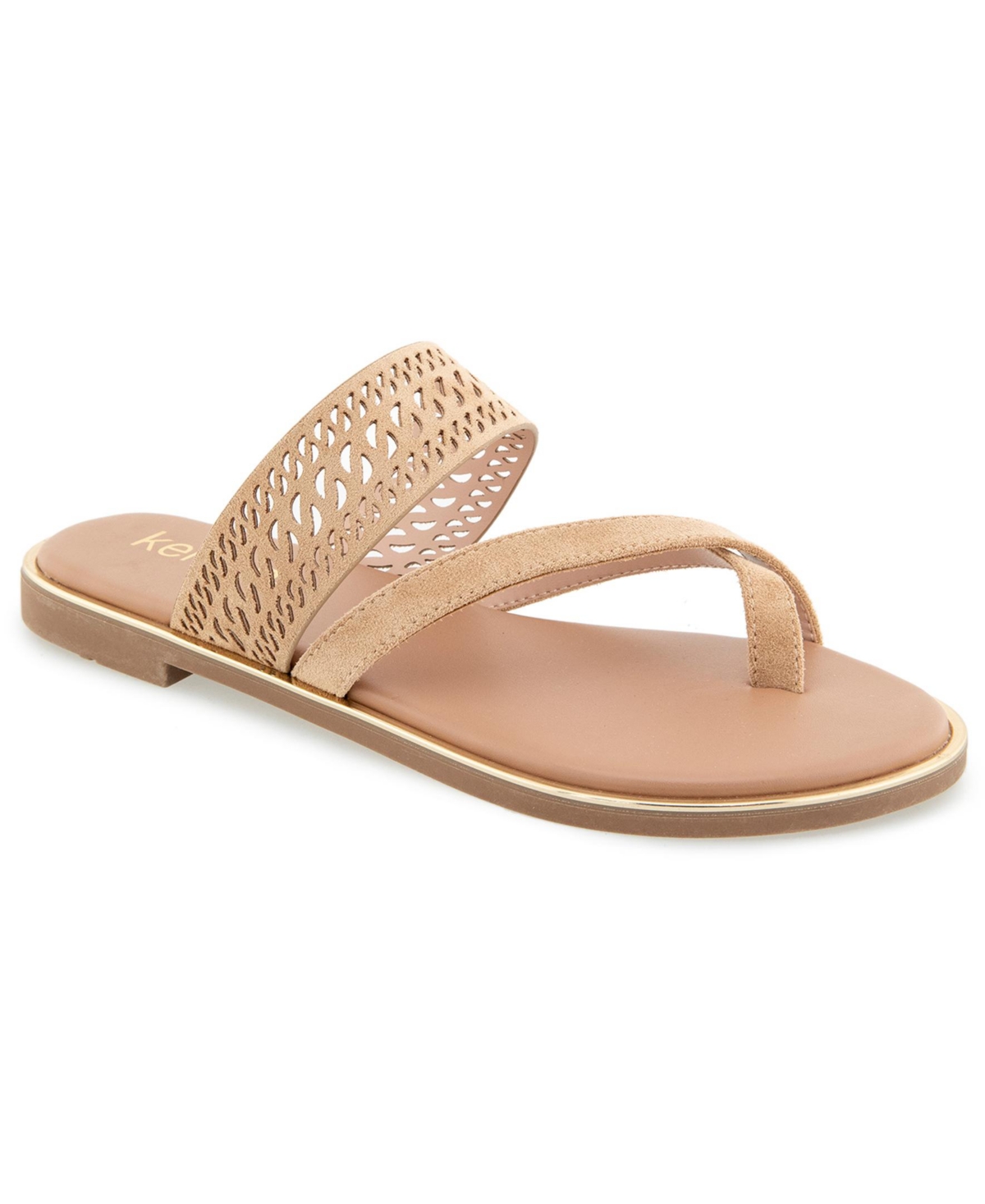 Click here for Kensie Womens Mia Flat Sandal - Sand prices