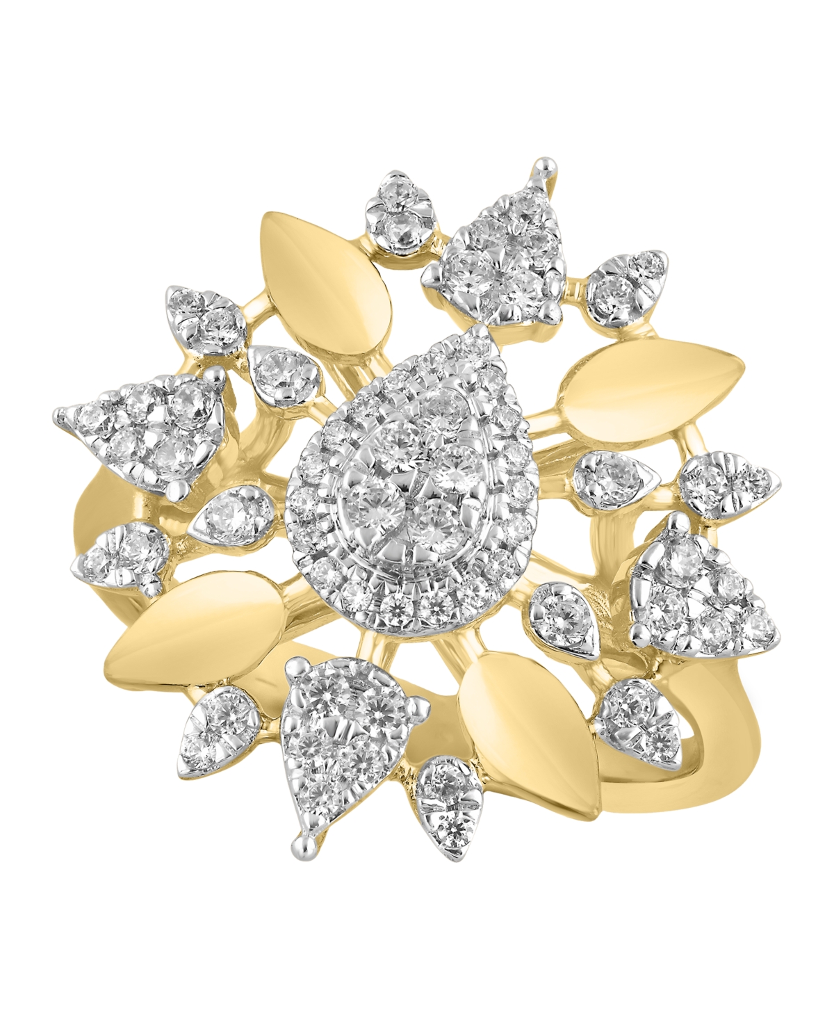 Click here for Macys Diamond Ring (1/2 ct. t.w.) in 14k Yellow Go... prices