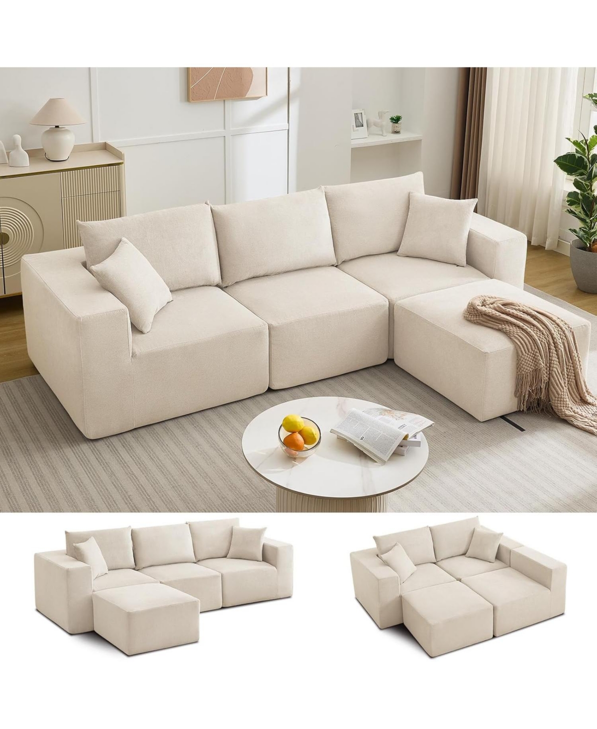 Click here for gaomon Oversized Sectional Couches for Living Room... prices