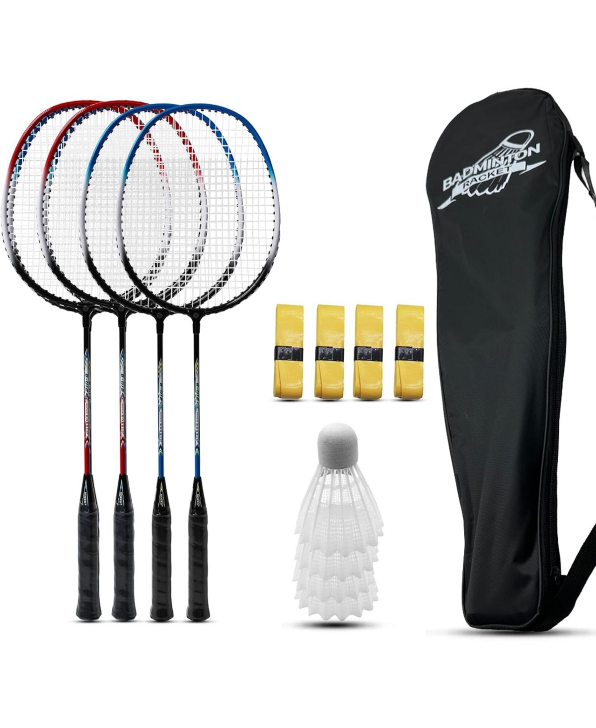 Click here for Magicorange Badminton Rackets Set of 4 for Backyar... prices