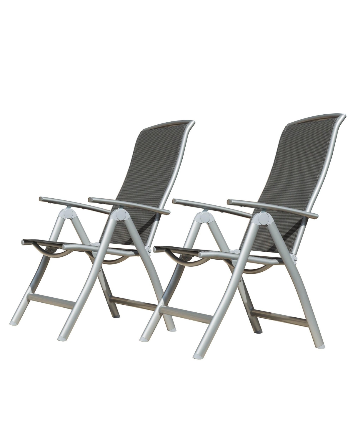 Click here for Clihome Patio Folding Chairs Set of 2  Aluminium F... prices