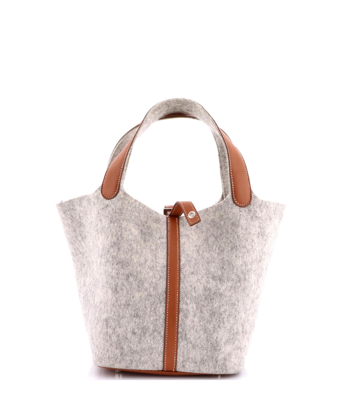 Click here for Pre-Owned HERMES Pm Picotin Lock Bag Felt with Lea... prices