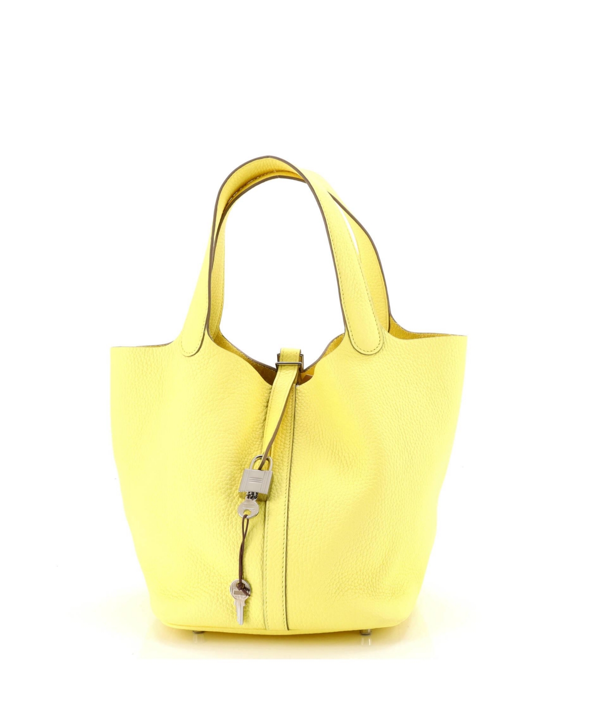 Click here for Pre-Owned HERMES Mm Picotin Lock Bag Clemence - Ye... prices