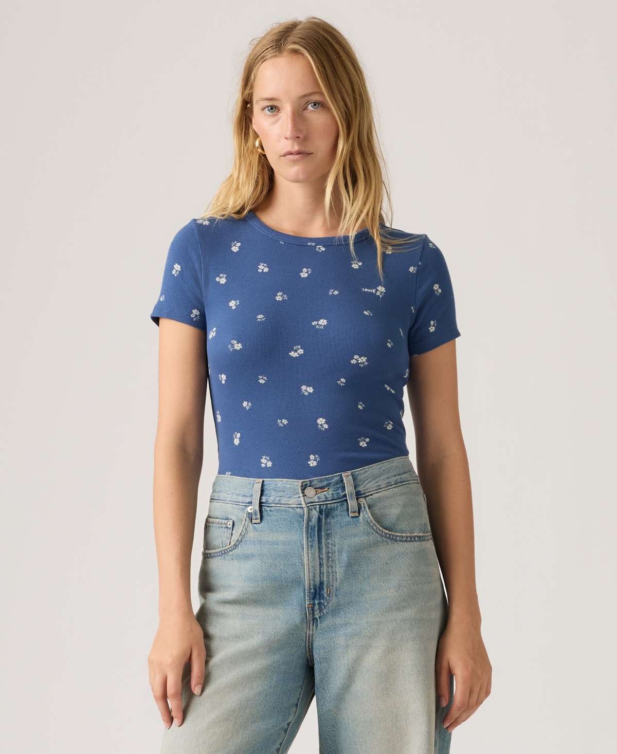 Click here for Levis Womens Hayes Slim-Fit Short-Sleeve Crewneck... prices