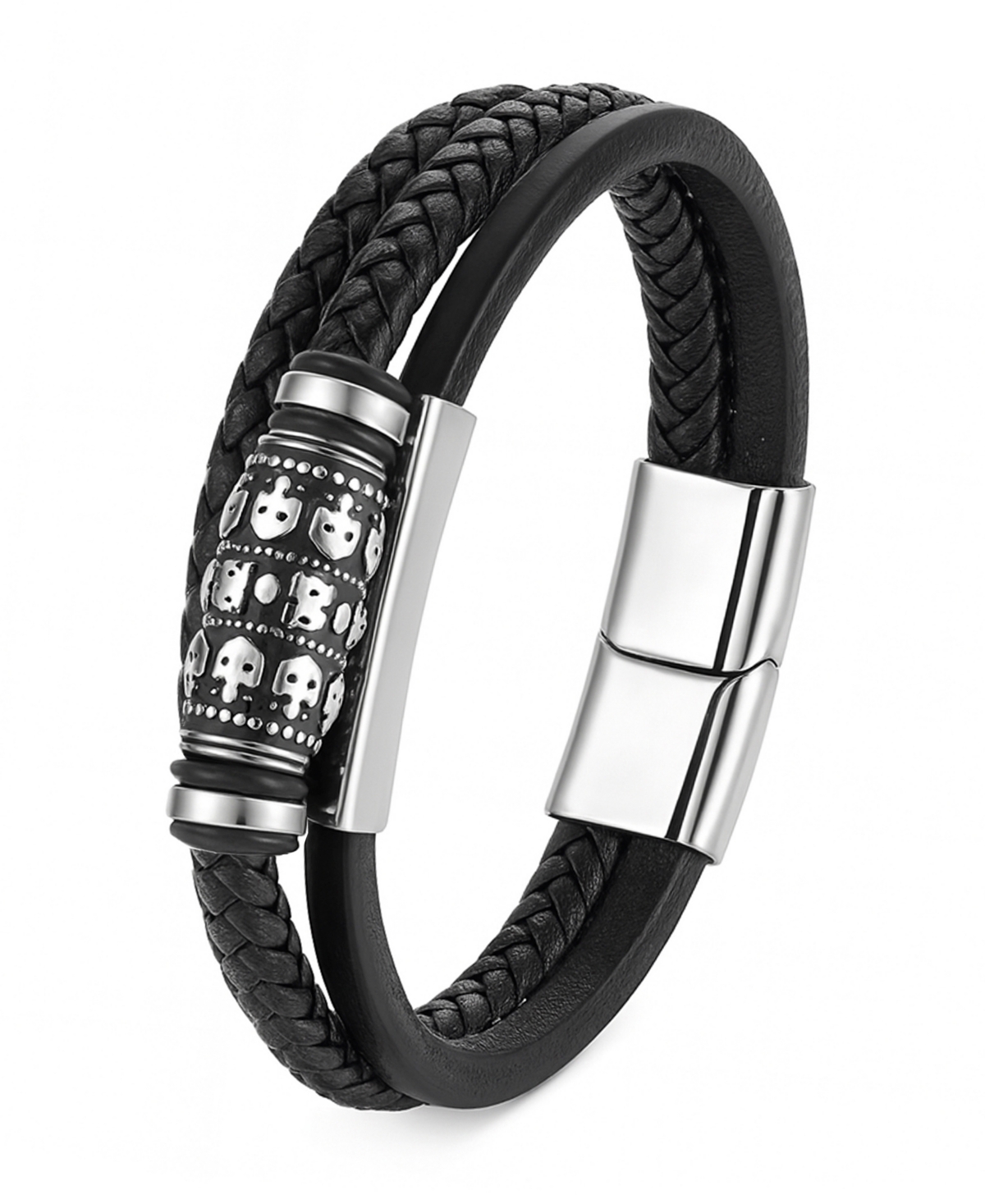 Click here for Rhona Sutton Mens Mortis Leather & Stainless Steel... prices