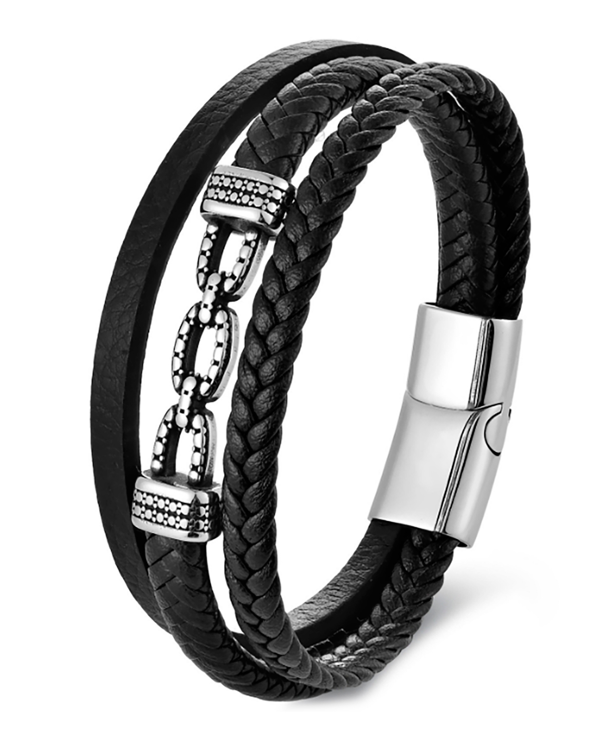 Click here for Rhona Sutton Mens Nexara Leather & Stainless Steel... prices