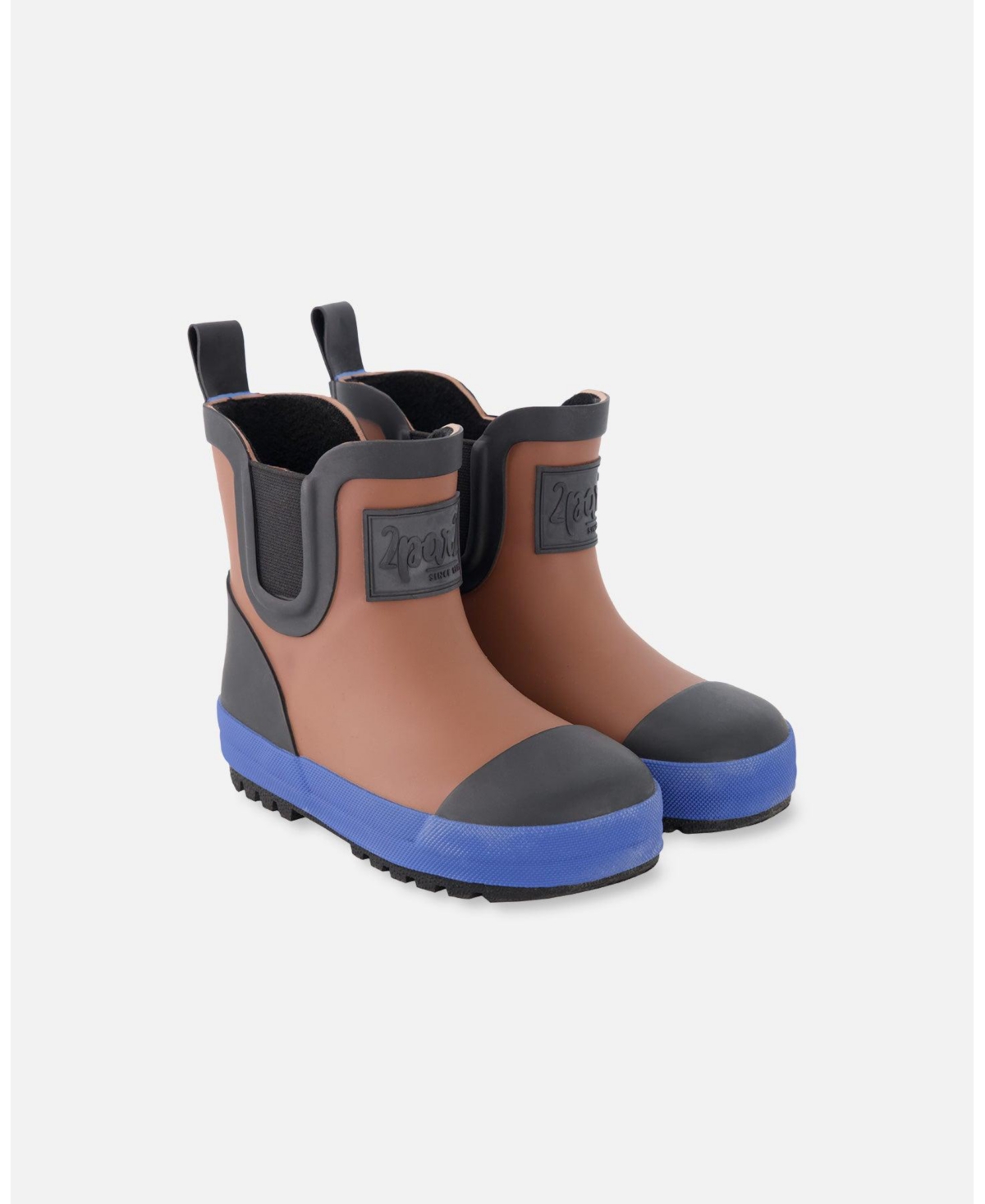 Click here for Deux par Deux Little Boys Short Rain Boots - Brown prices