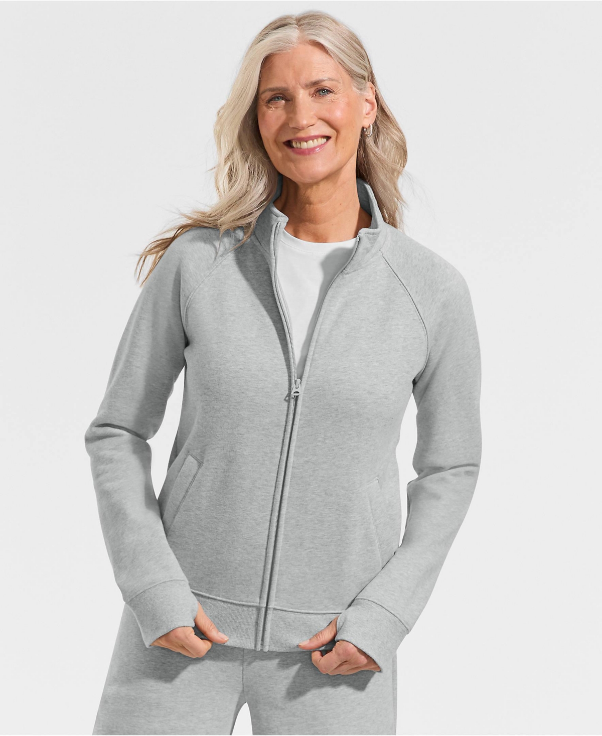 Click here for Lands End Womens Serious Sweats Full Zip Mock Neck... prices