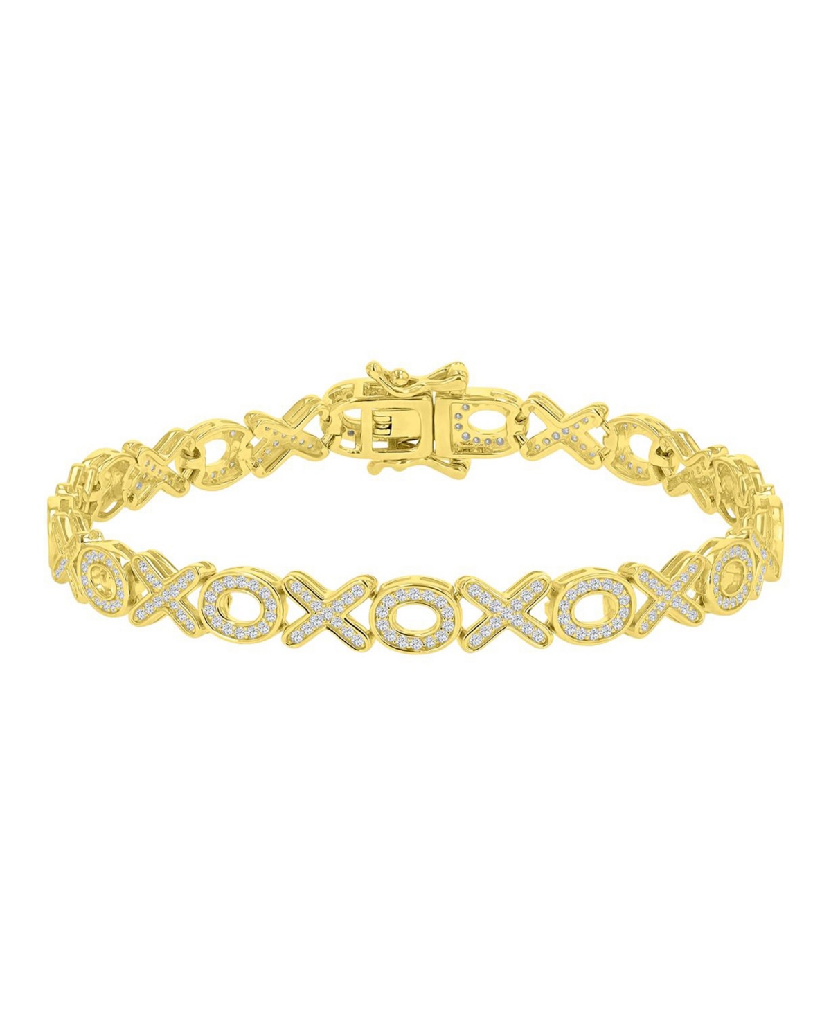 Click here for Macys Cubic Zirconia Bracelet in 14k Yellow Gold O... prices