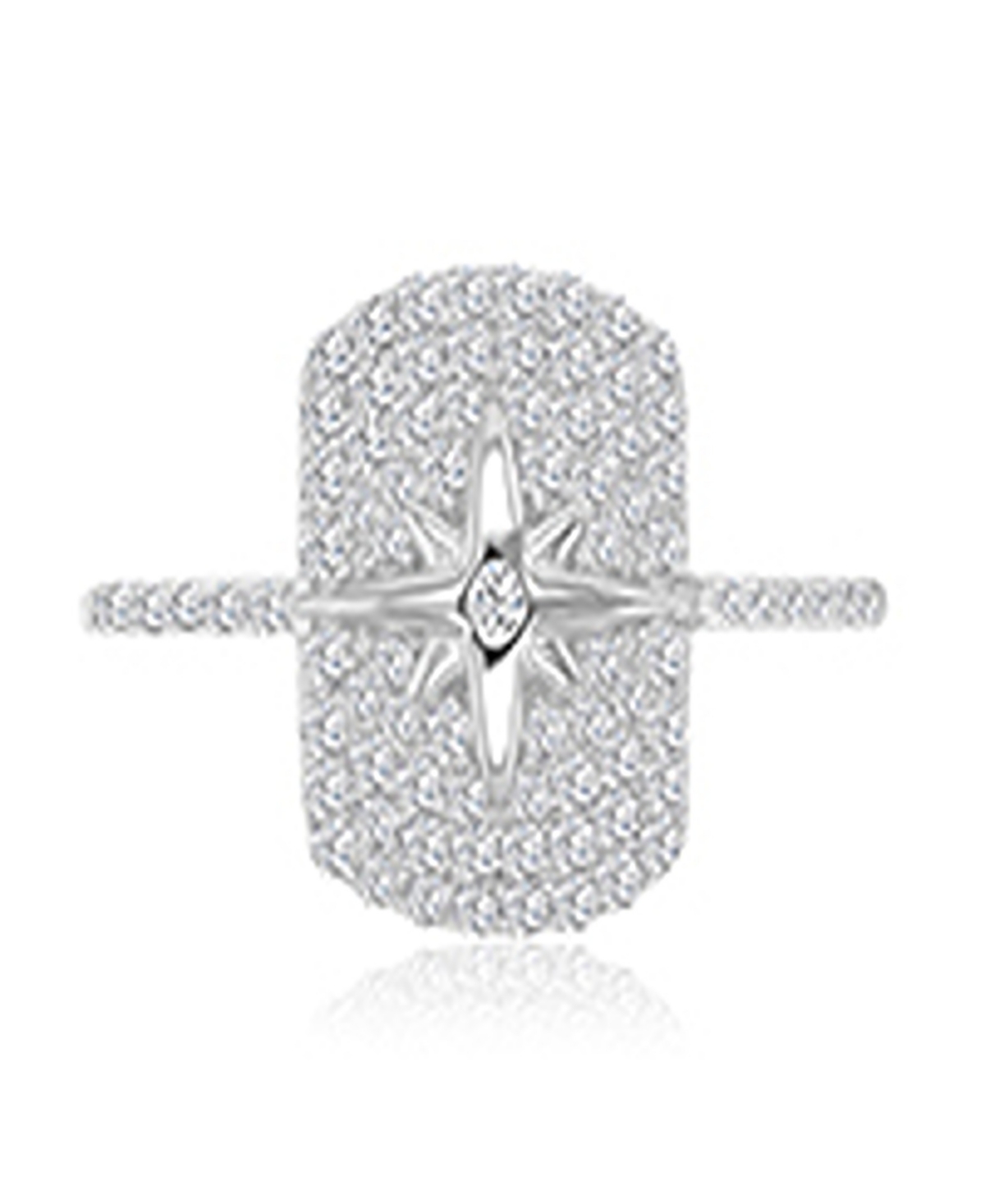 Click here for Macys Cubic Zirconia Star Pave Ring in 14k Yellow... prices