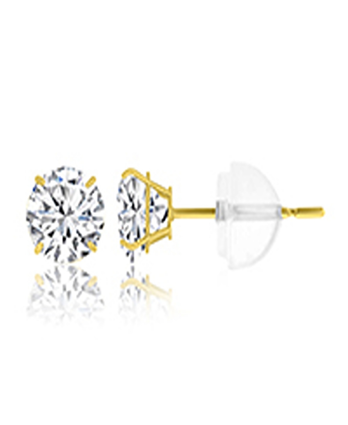 Click here for Macys White Swarovski Zirconia Solitaire Earrings... prices