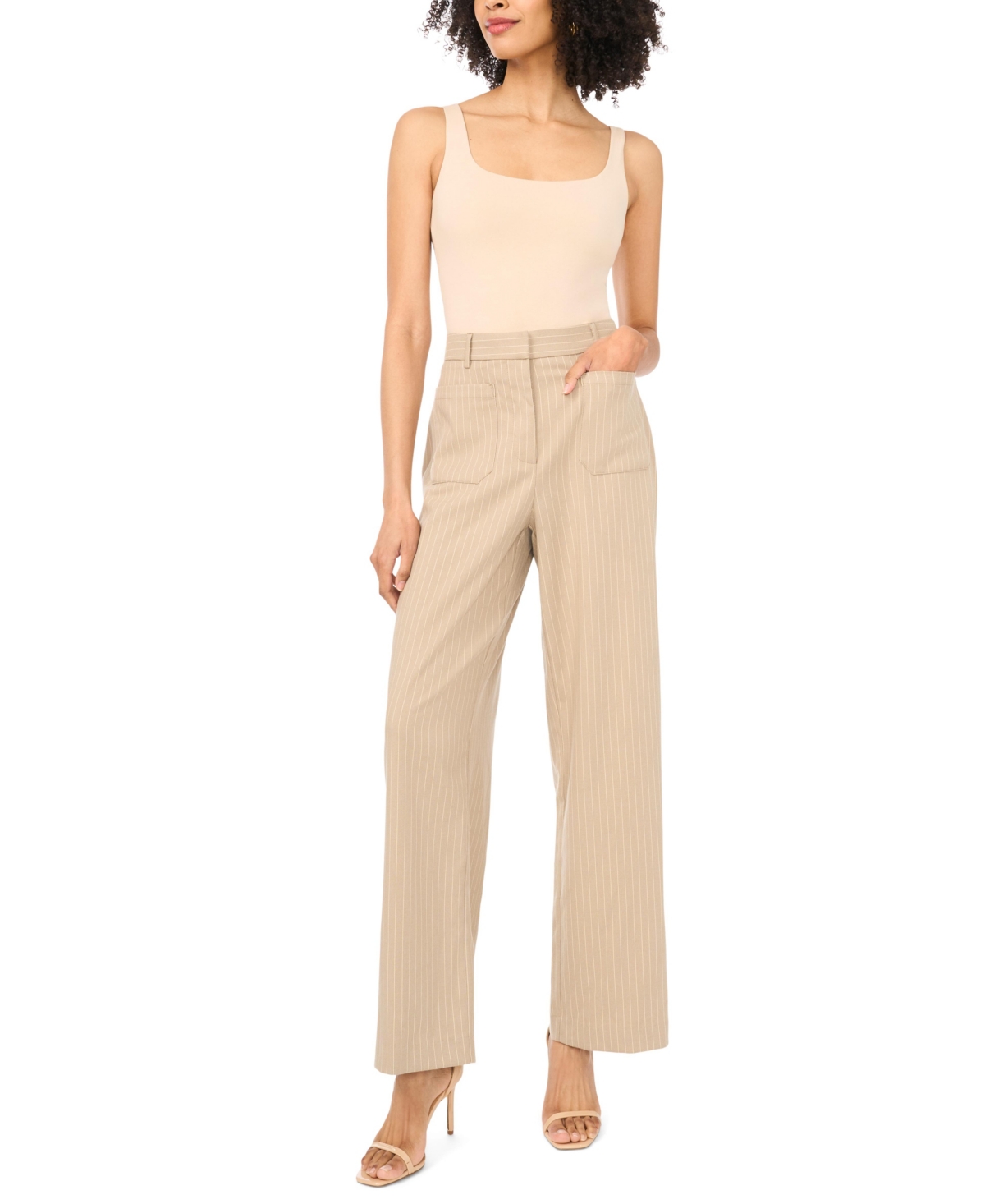 Click here for Vince Camuto Womens High Rise Pants - Toffee prices