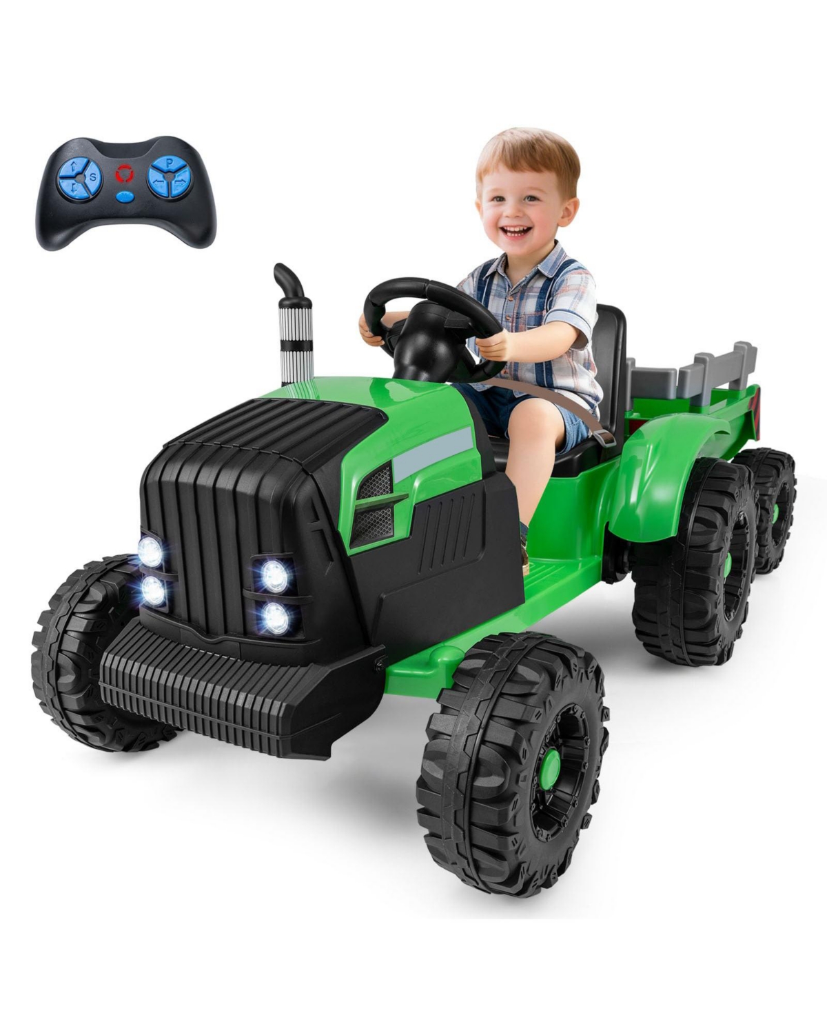 Click here for Mecale 24V Ride-On Tractor for Kids with Detachabl... prices
