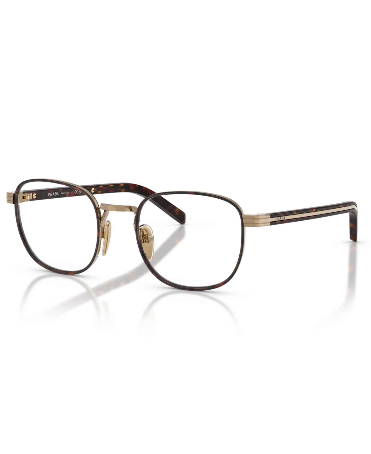 Click here for Prada Mens Phantos Eyeglasses  Pr D50V - Gold  Hav... prices