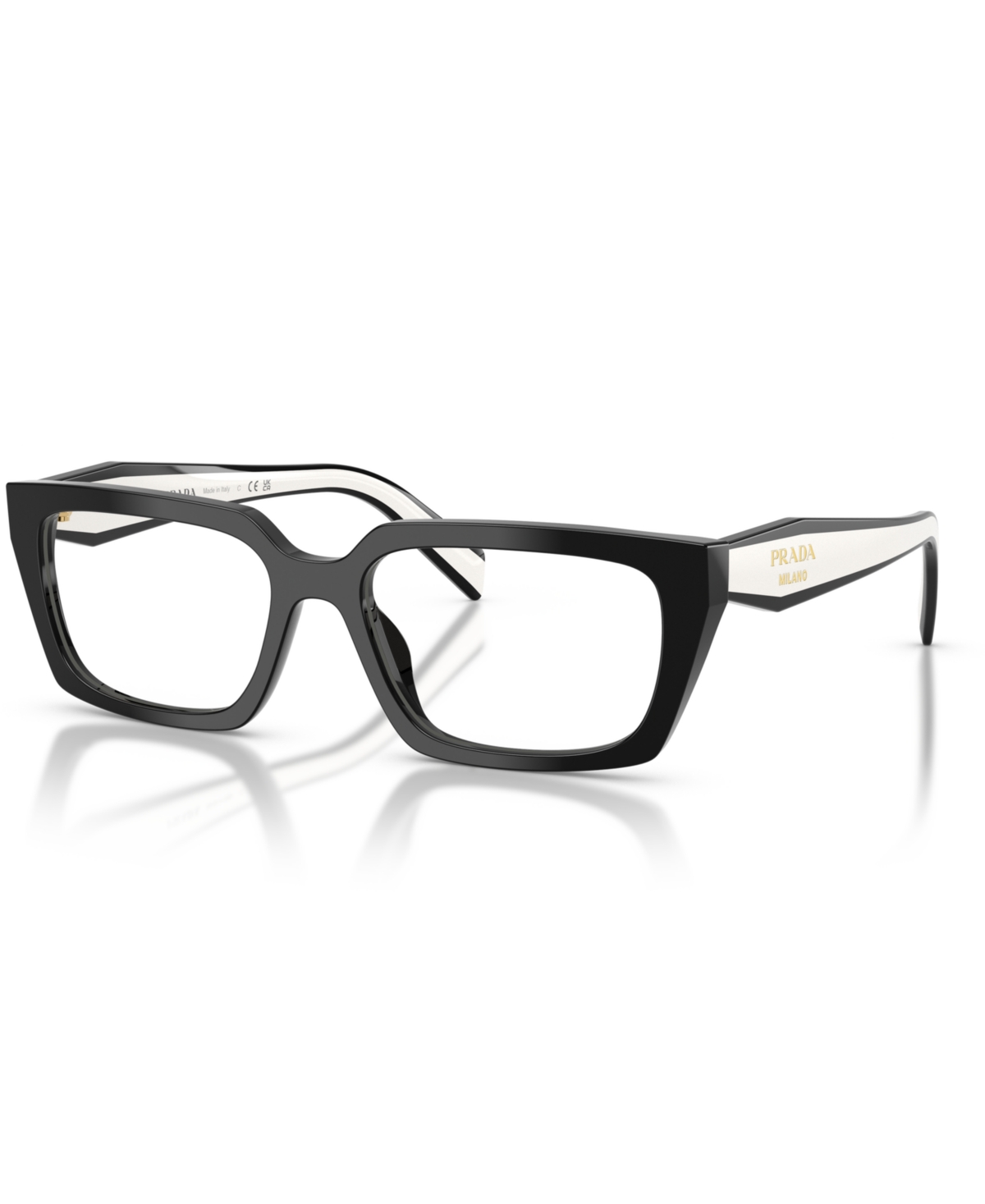 Click here for Prada Womens Rectangle Eyeglasses  Pr D05V - Black prices