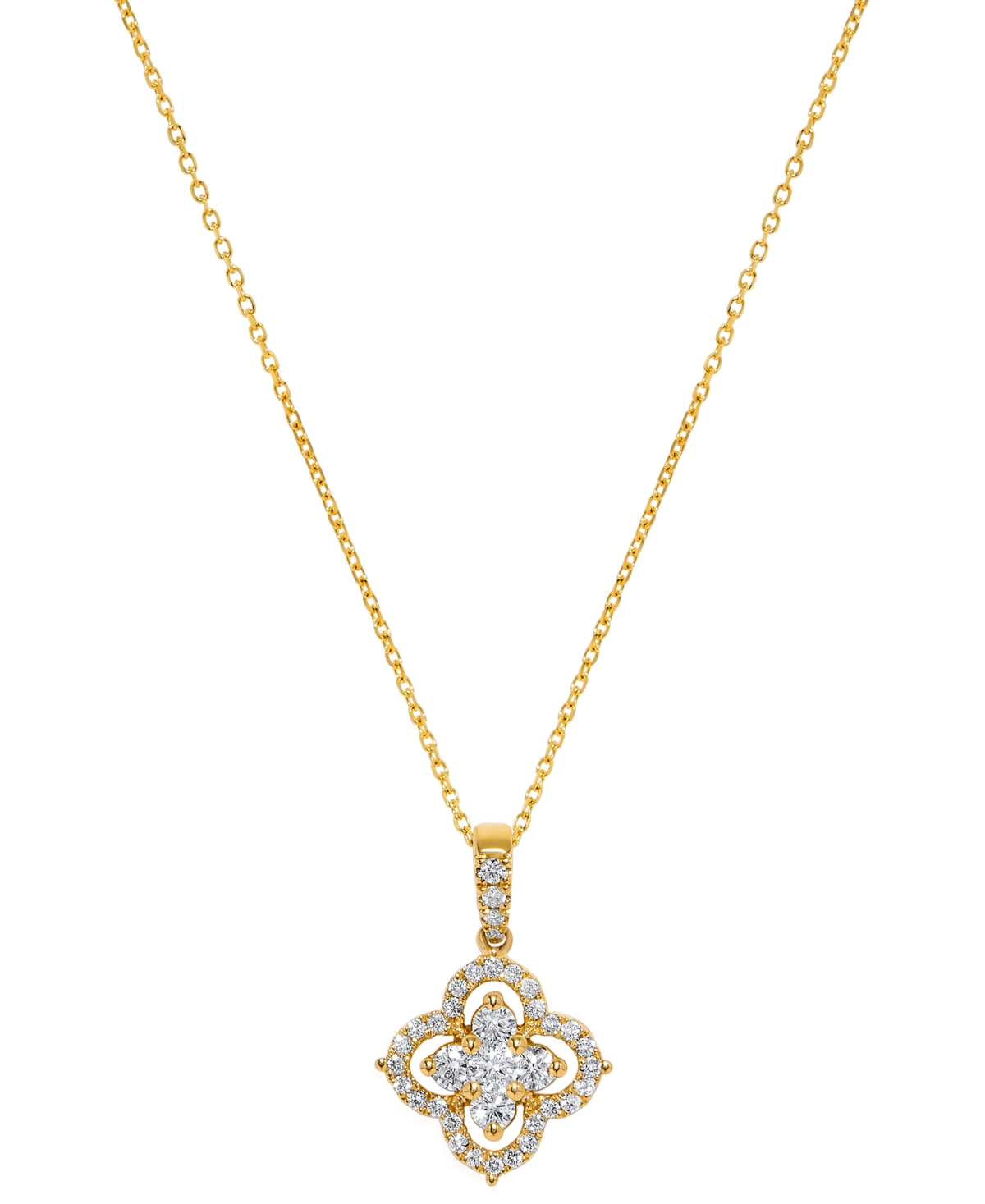 Click here for Macys Diamond (1/2 ct. t.w.) Pendant Necklace in 1... prices