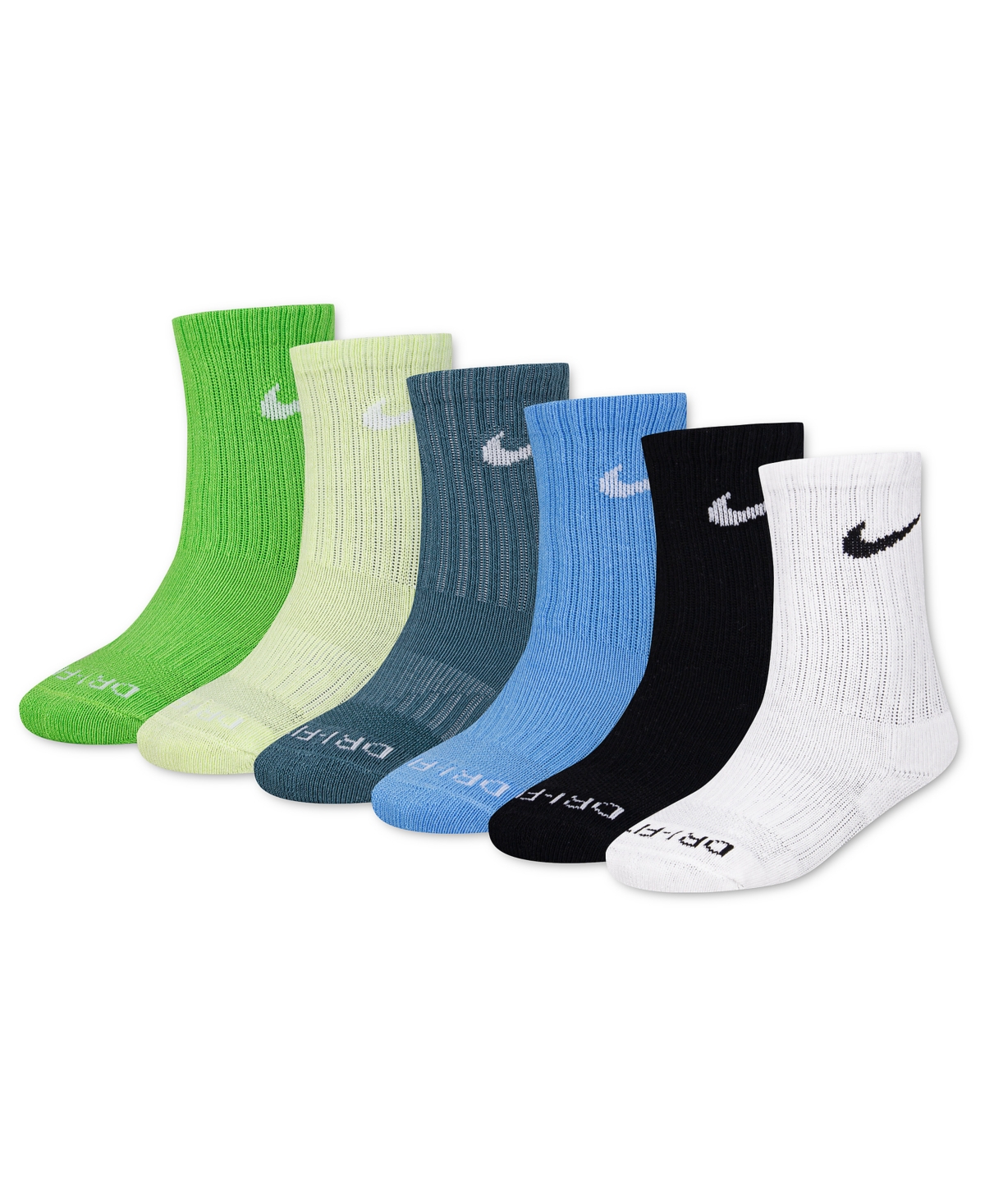 Click here for Nike Little Kids 6-Pk. Performance Crew Socks - Gr... prices