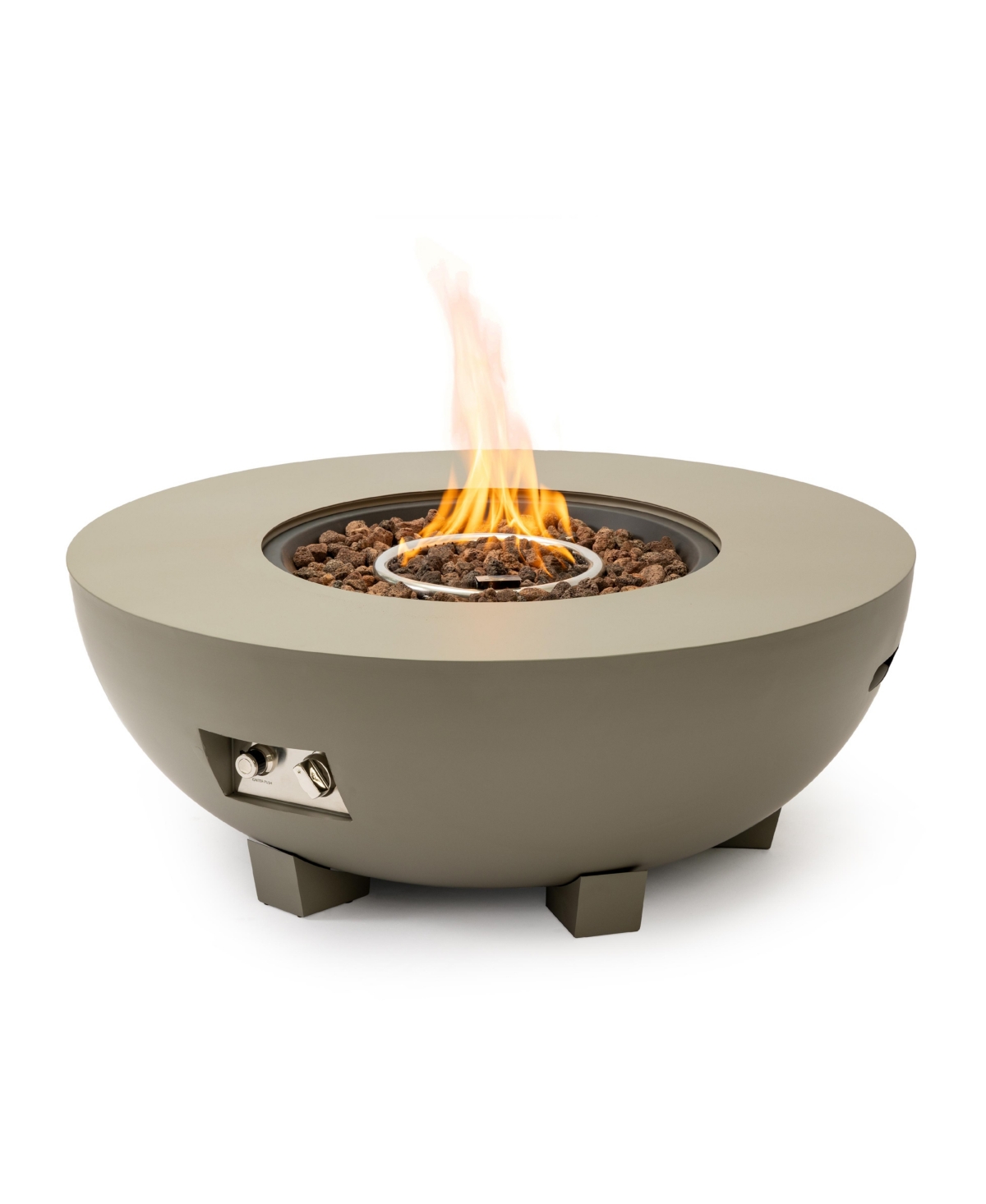 Click here for Flynama 36 Inch Round Iron Fire Pit Table Push But... prices