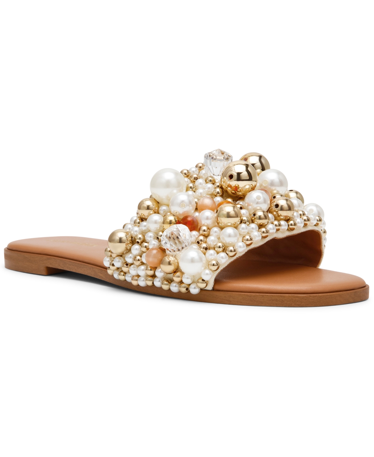Click here for Steve Madden Womens Klio Embellished Slide Sandals... prices