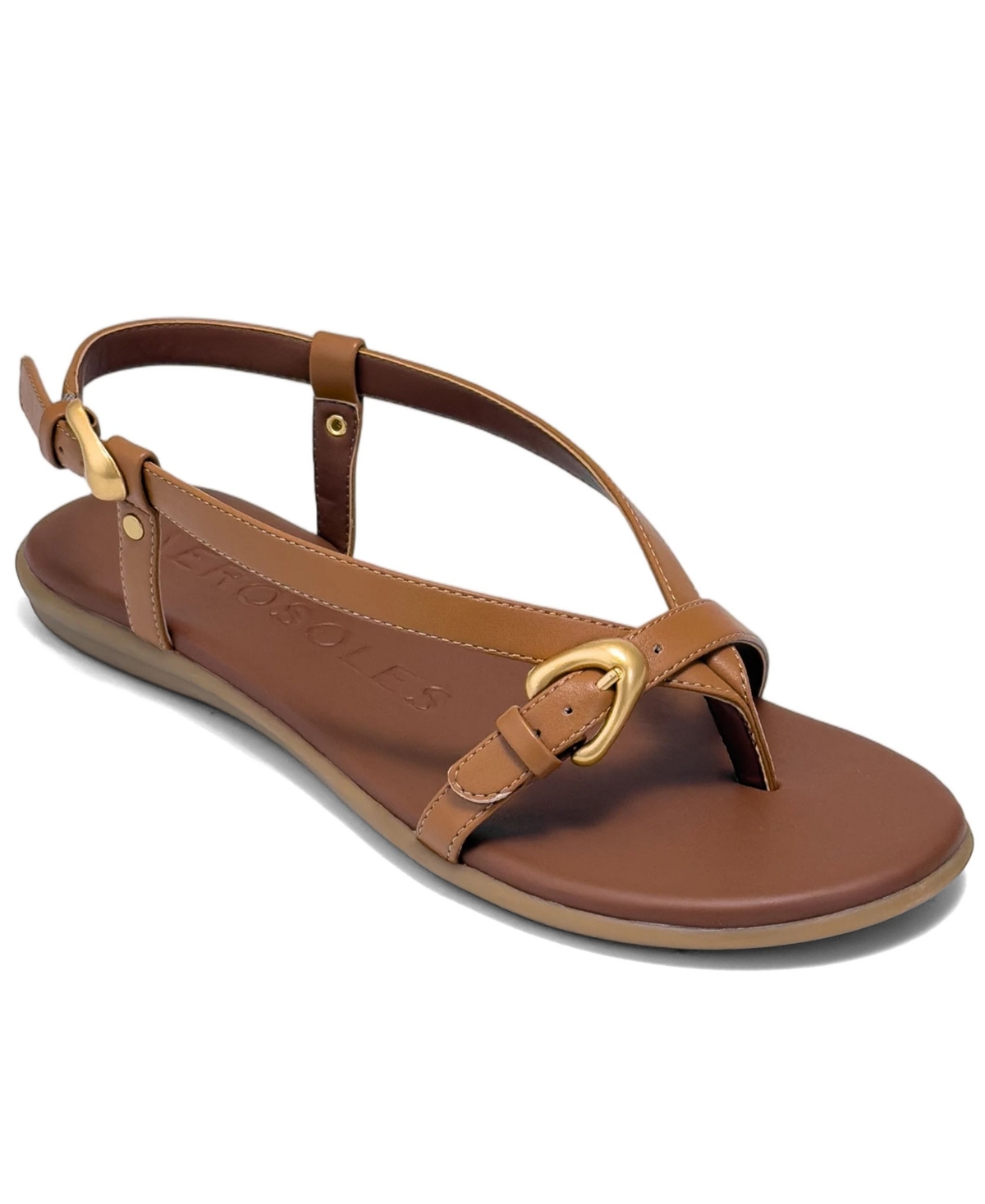 Click here for Aerosoles Womens Iride Flat Sandal - Tan prices