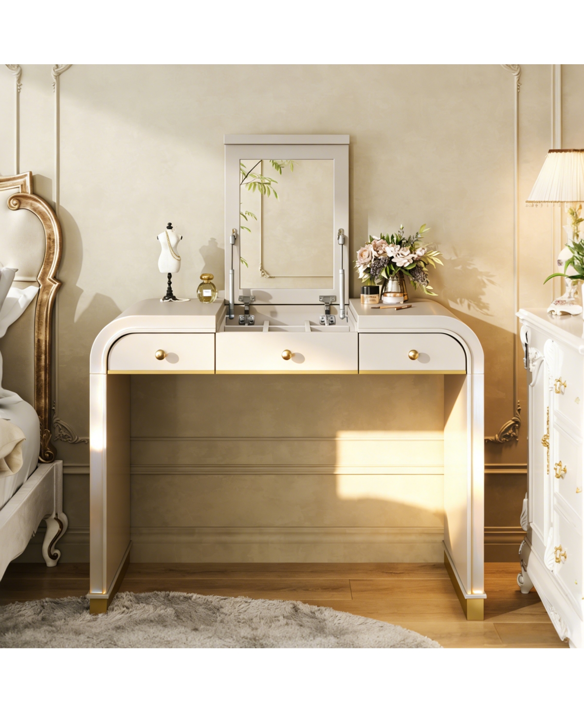 Click here for Streamdale Furniture Classic Wood Vanity Desk with... prices