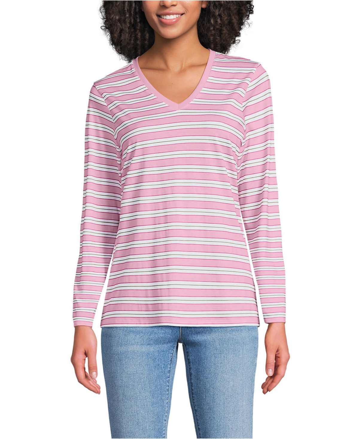 Click here for Lands End Womens Relaxed Supima Cotton Long Sleeve... prices