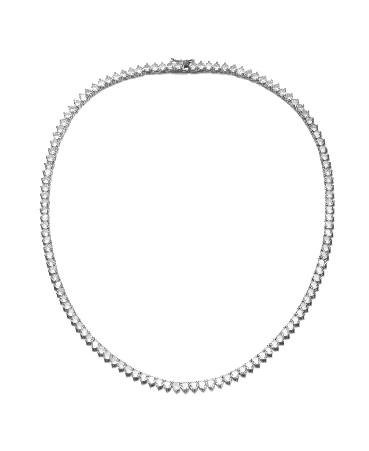 Click here for Flawless Tennis Necklace with Round Shape Cubic Zi... prices