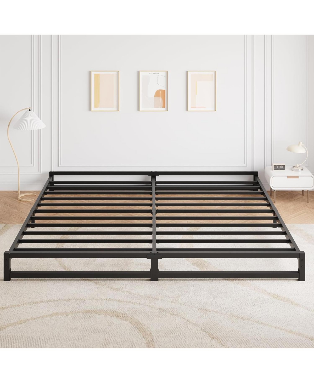 Click here for gaomon Bed Frame Metal Platform Bed Frame with Ste... prices