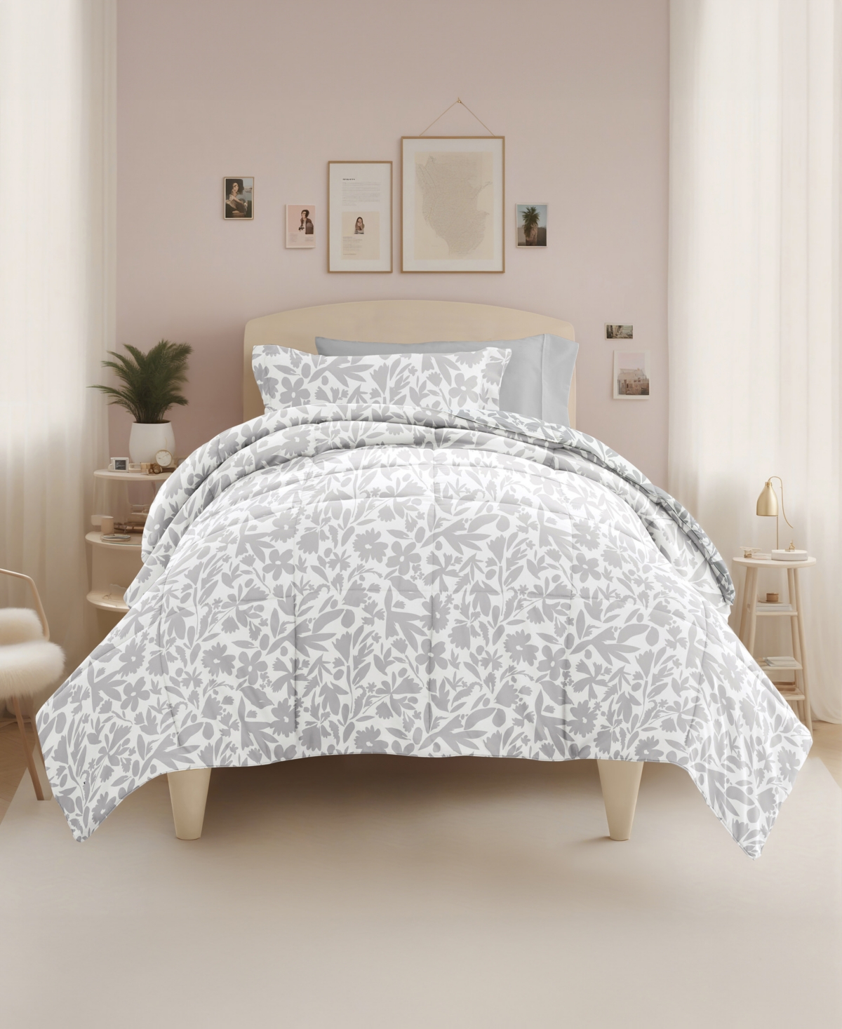 Click here for ienjoy Home Patterned Dorm 8-Piece Comforter Set... prices