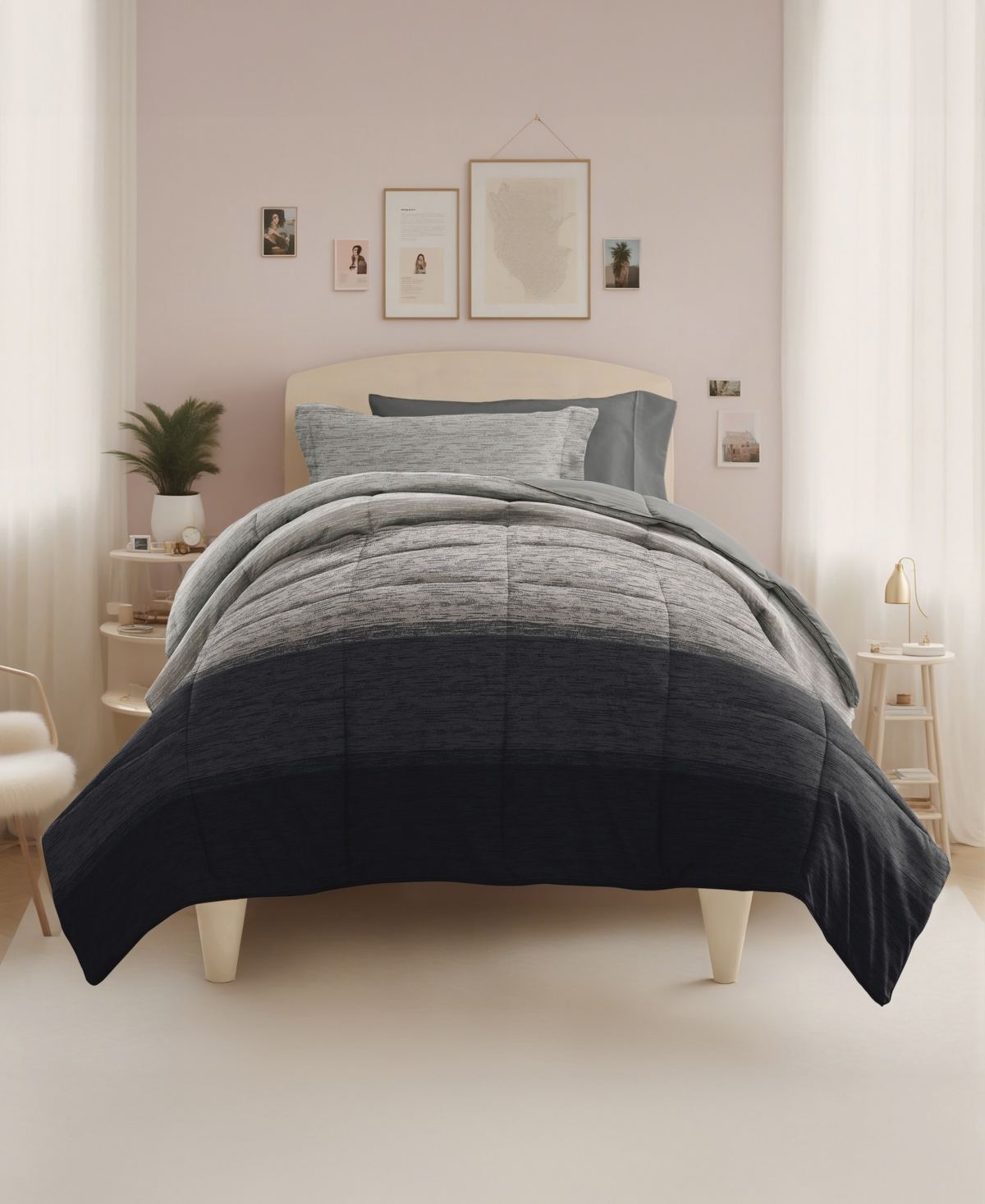 Click here for ienjoy Home Patterned Dorm 8-Piece Comforter Set... prices
