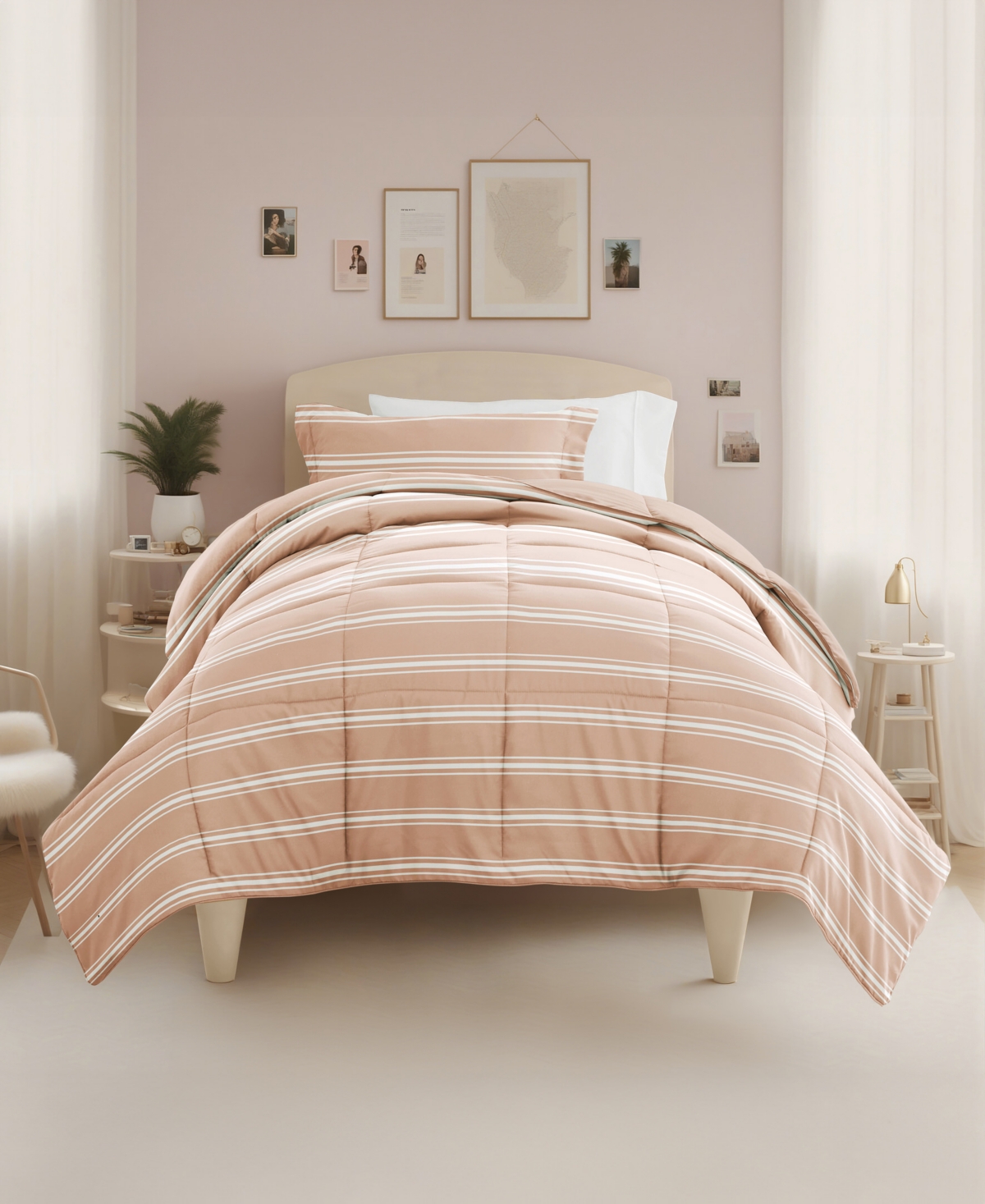 Click here for ienjoy Home Patterned Dorm 8-Piece Comforter Set... prices