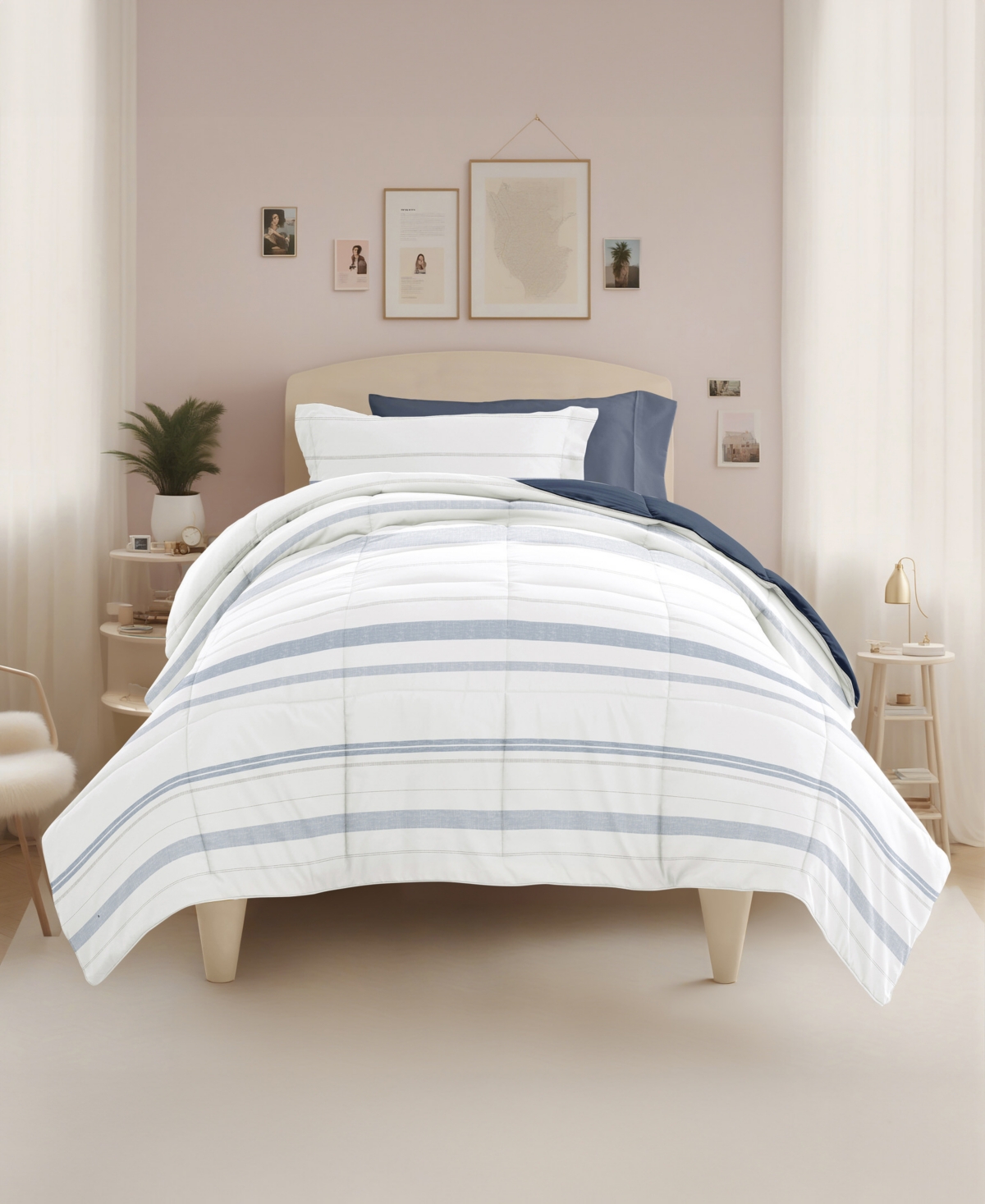 Click here for ienjoy Home Patterned Dorm 8-Piece Comforter Set... prices