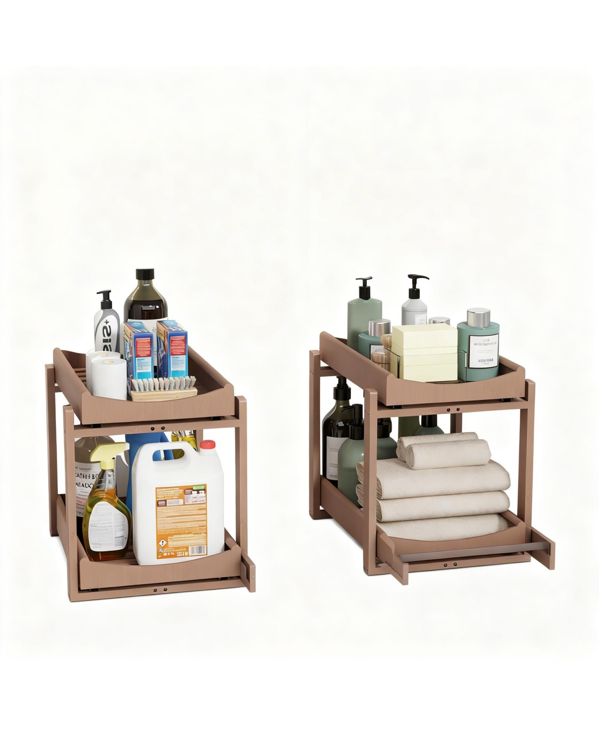 Click here for Yigii Adjustable 2-Tier Under Sink Organizer with... prices