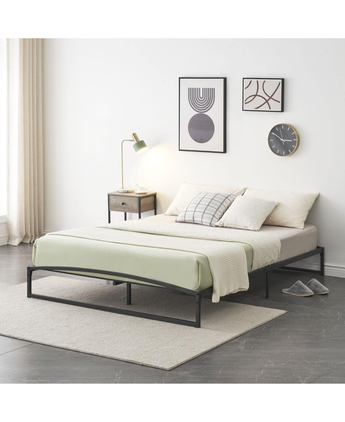 Click here for gaomon Low Bed Frame Size  10 Inch Heavy Duty Meta... prices