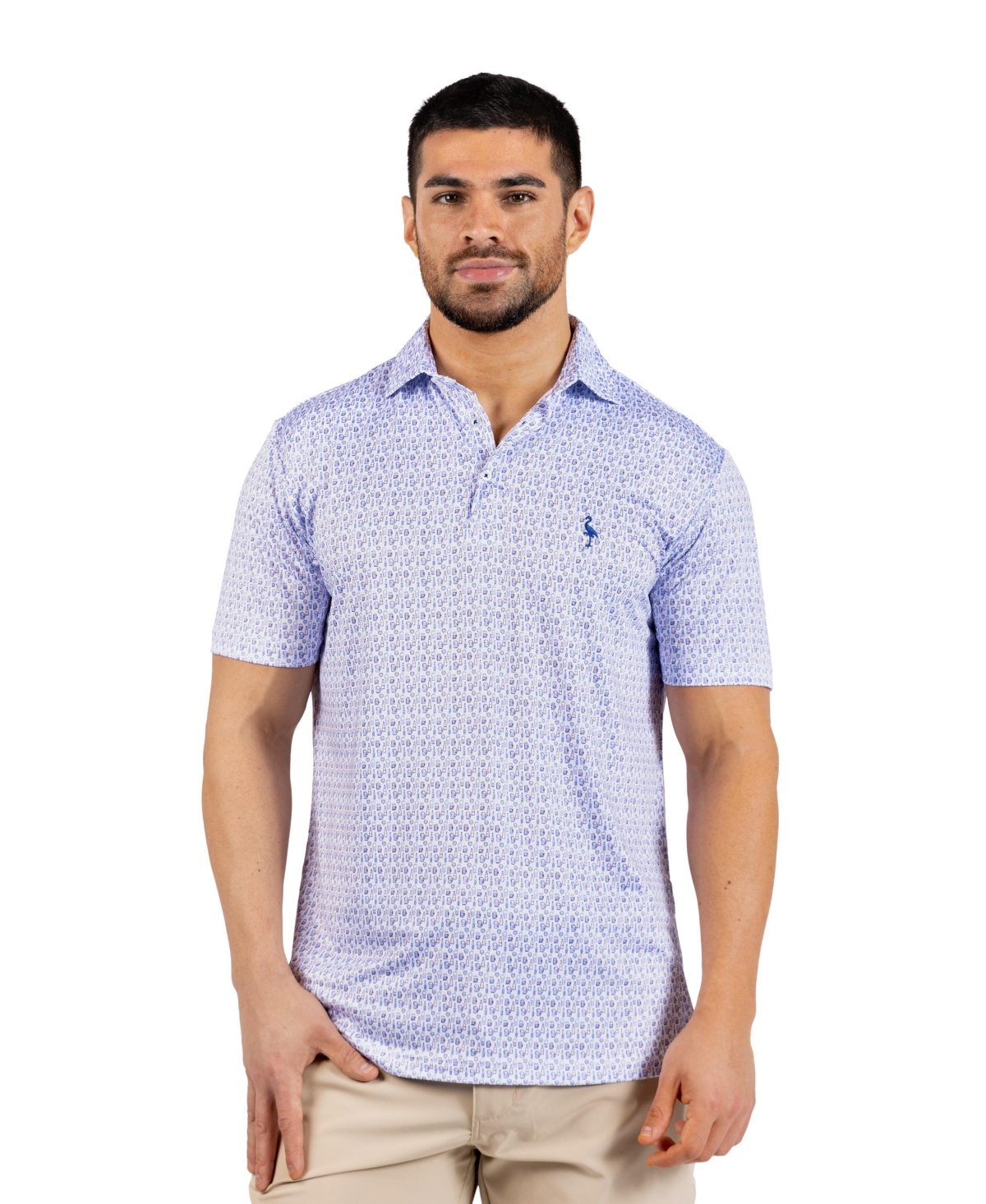 Click here for TailorByrd Mens Bottoms Up Printed Performance Pol... prices