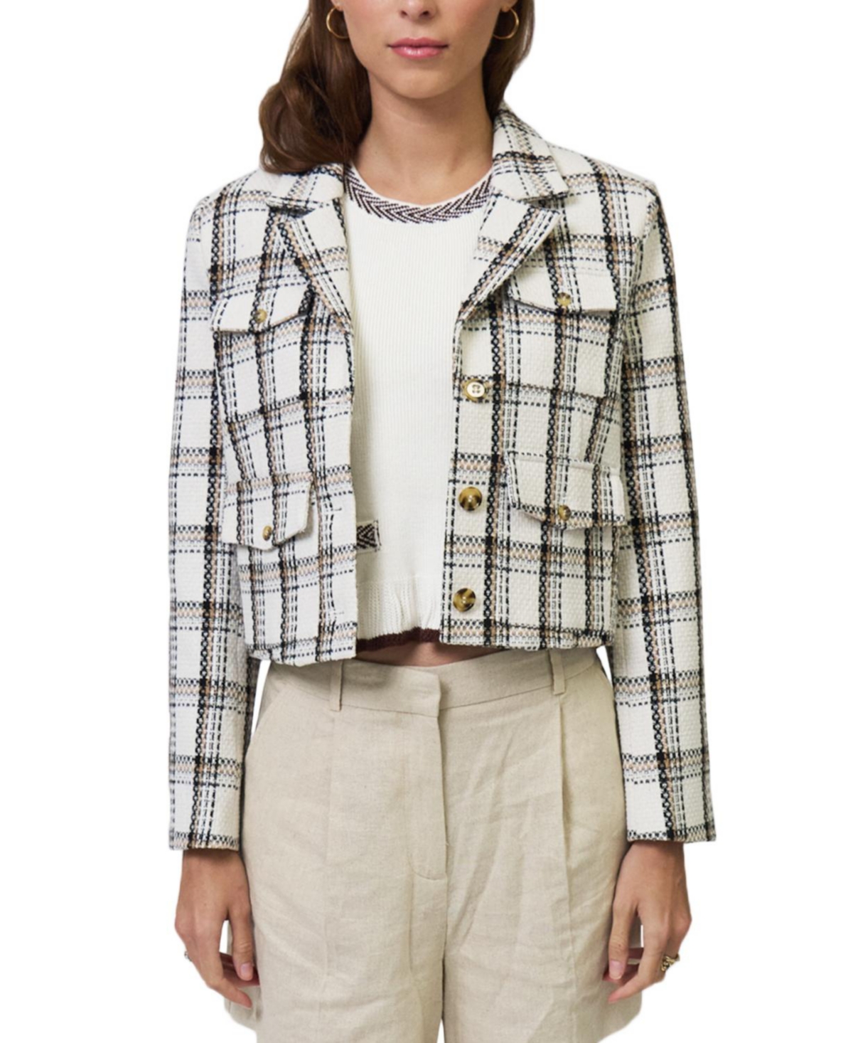 Click here for Central Park West Womens Madison 4 Pocket Jkt - Li... prices