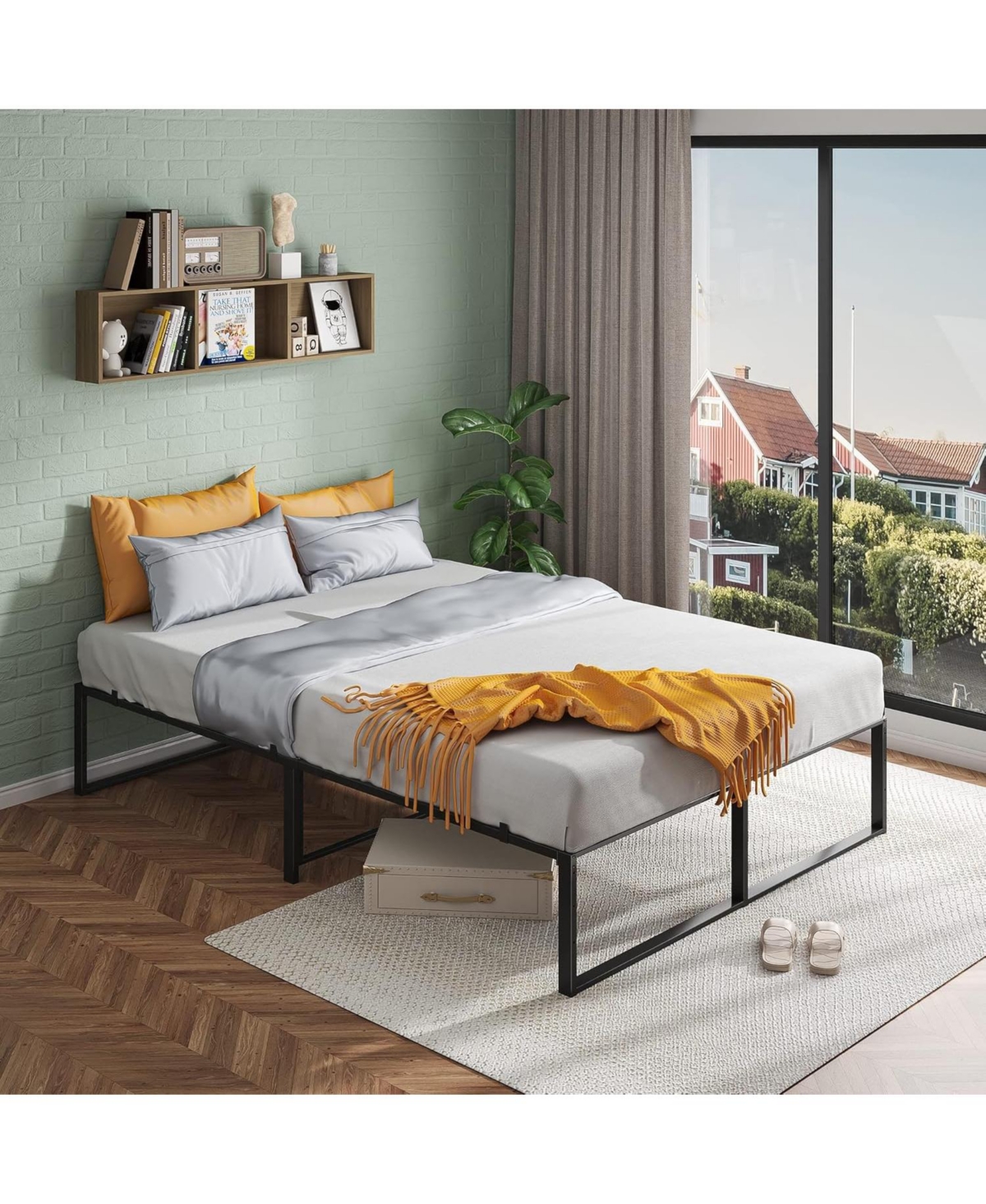 Click here for gaomon Bed Frame  Metal Bed Platform Frame 14 Inch... prices