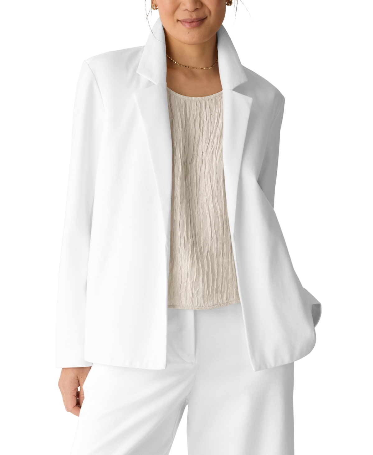 Click here for Eileen Fisher Womens Open-Front Blazer  Regular &... prices