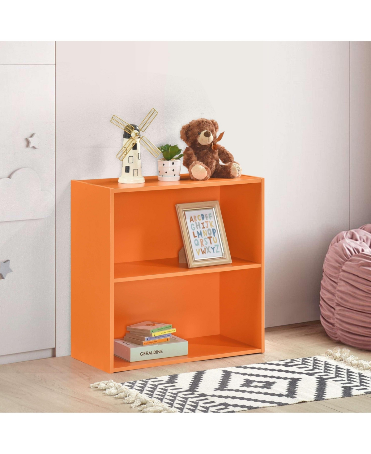 Click here for Kings Brand Furniture White Wood 2-Tier Shelf Book... prices