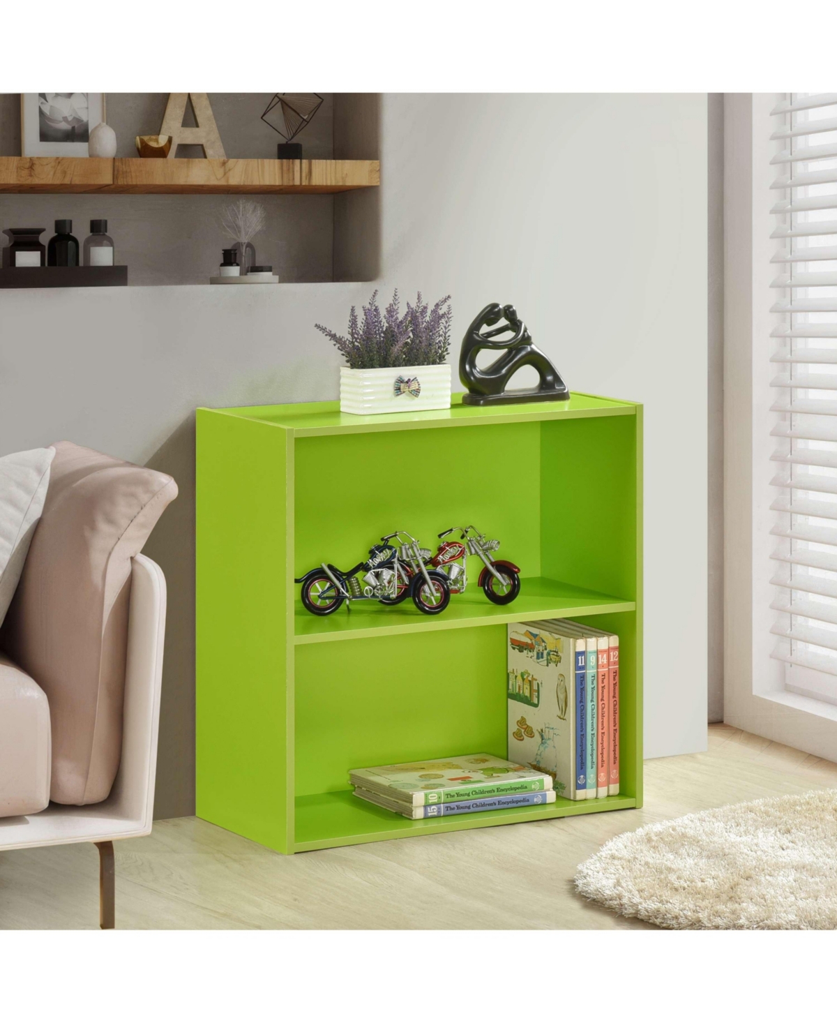 Click here for Kings Brand Furniture White Wood 2-Tier Shelf Book... prices