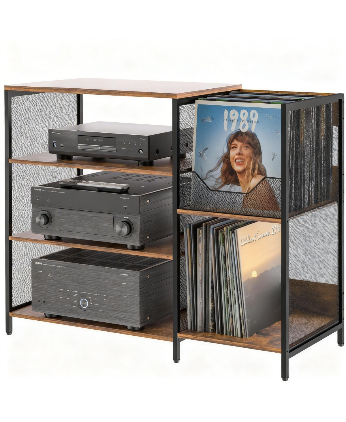 Click here for Yigii Rustic 6-Tier Media Cabinet with Adjustable... prices