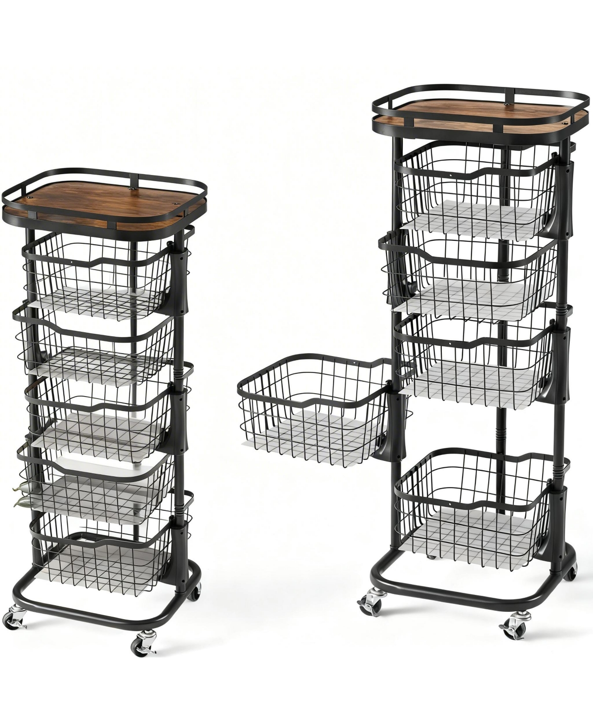 Click here for Yigii 5-Tier Rotating Storage Cart for Kitchen & P... prices