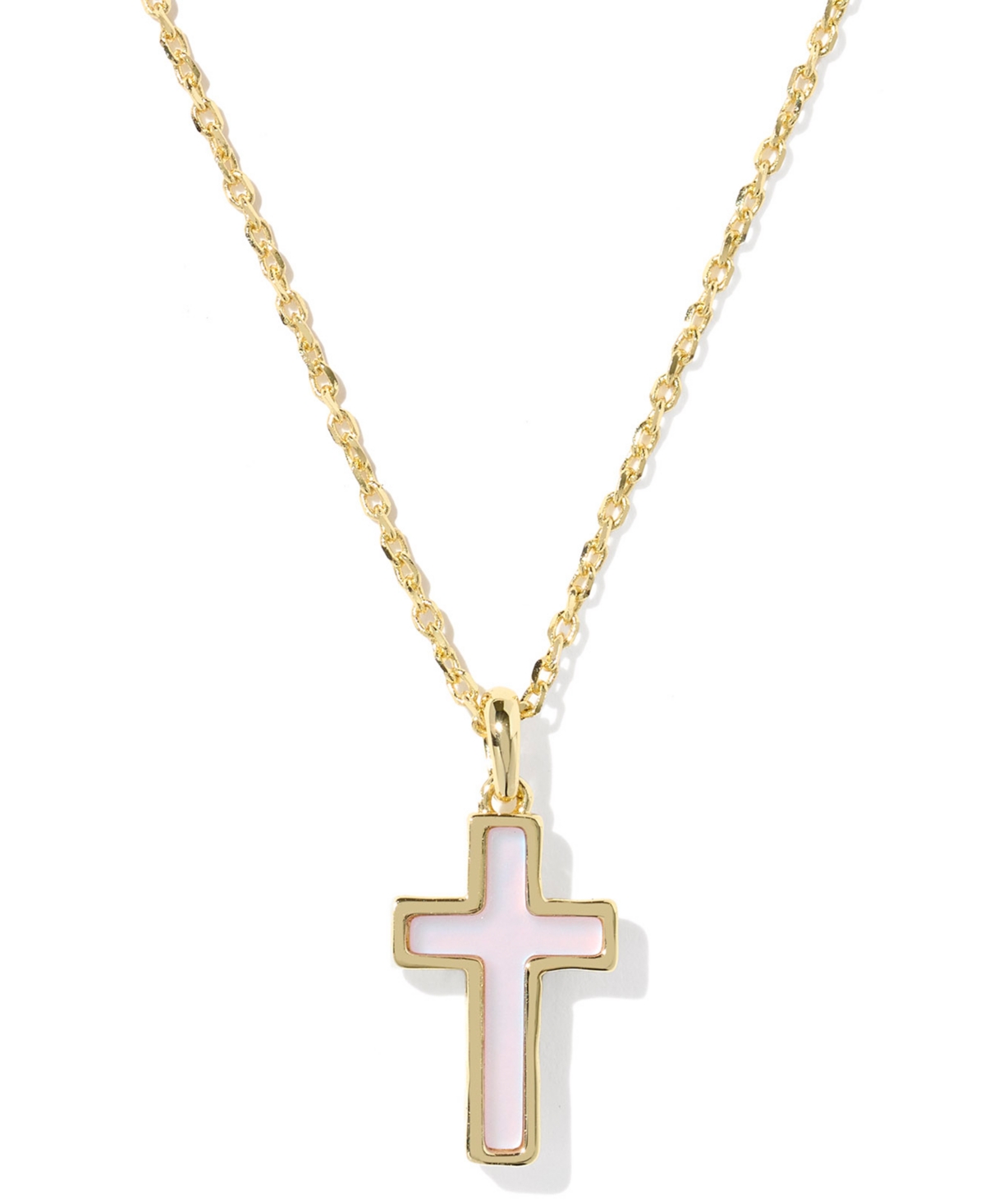 Click here for Kendra Scott Cross 19 Pendant Necklace - Gold Meta... prices