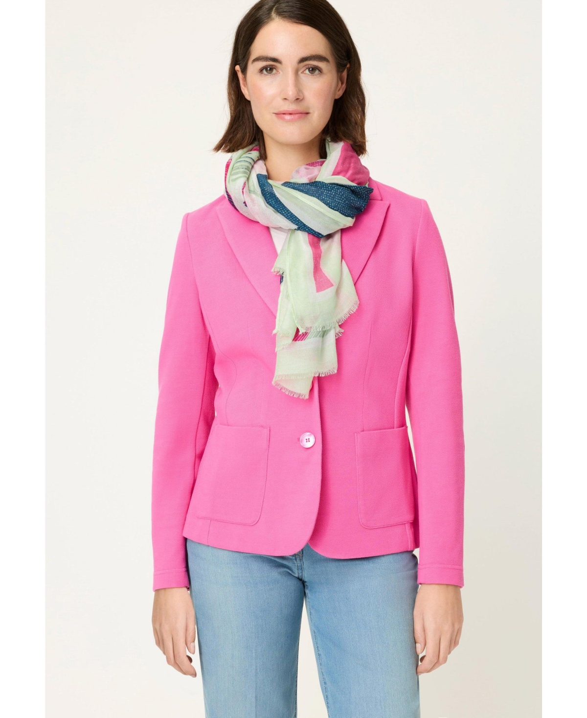 Click here for Olsen Womens Graphic Floral Scarf - Electric fuchs... prices