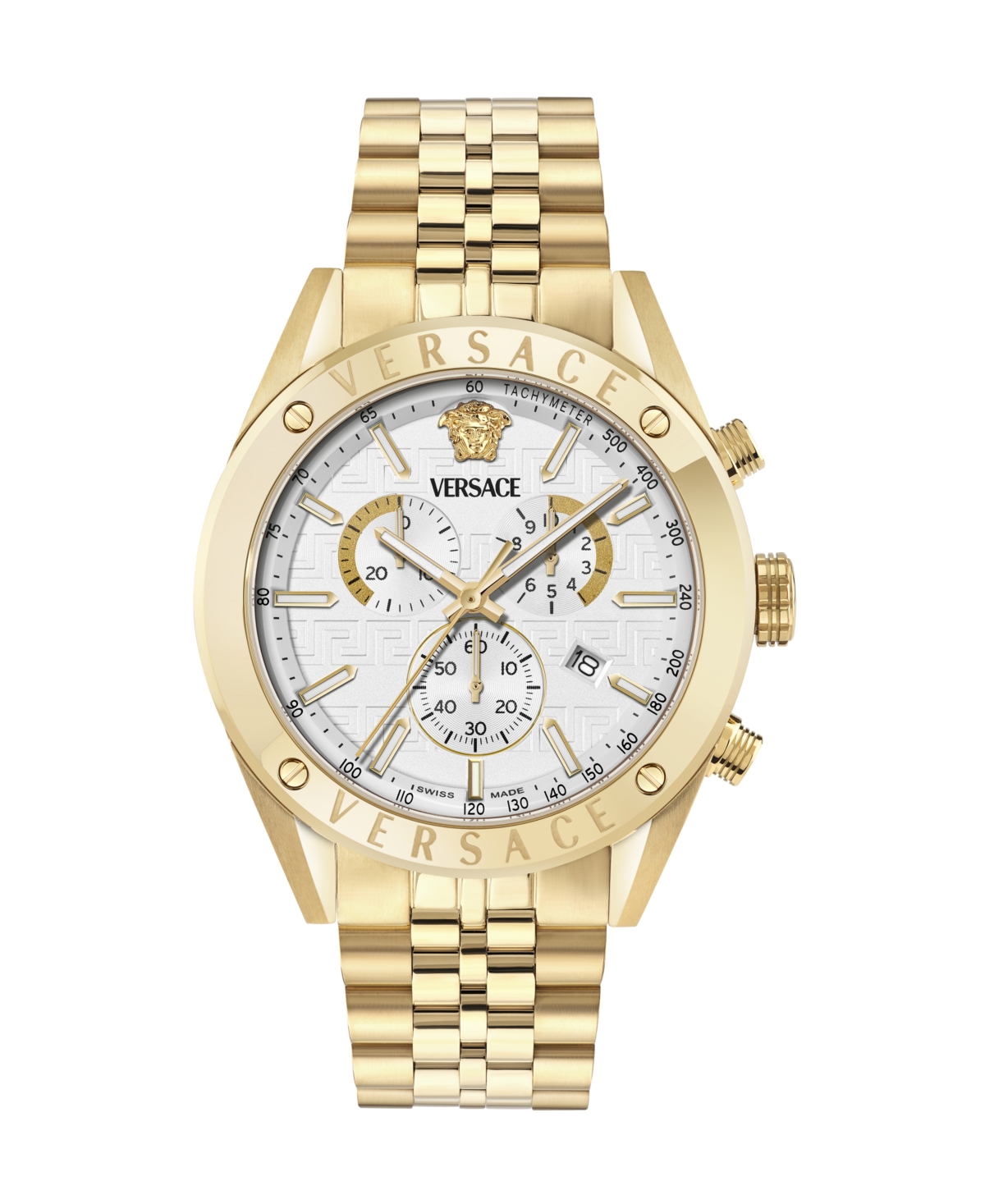 Click here for Versace Mens Athletic Ip Yellow Gold Stainless Ste... prices