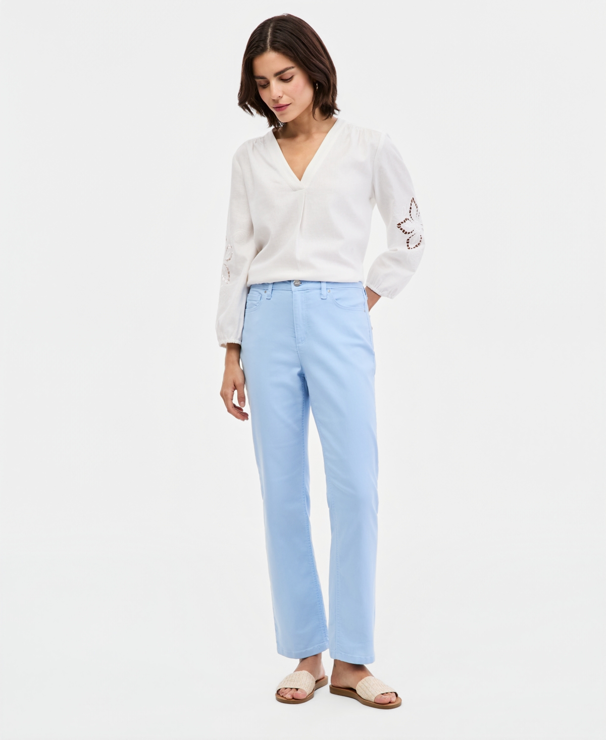 Click here for Jones New York Petite Lexington Straight Jeans - B... prices