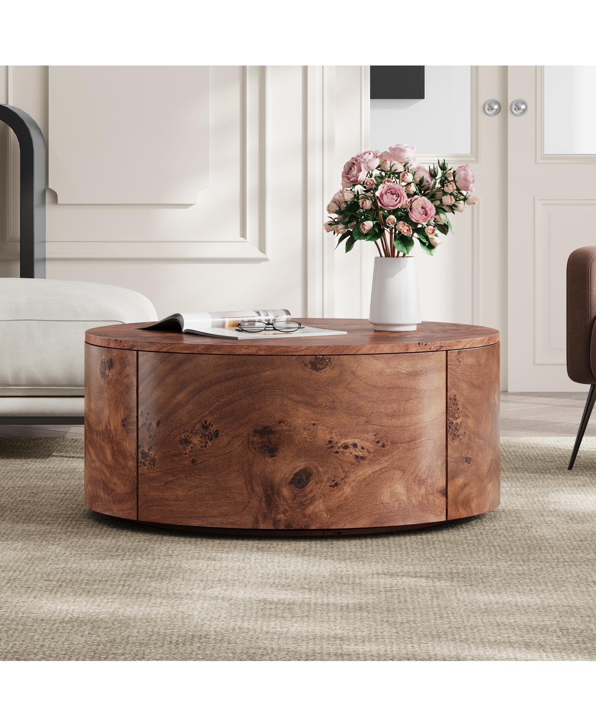 Click here for Streamdale Furniture Burl Wood Rotating Coffee Tab... prices