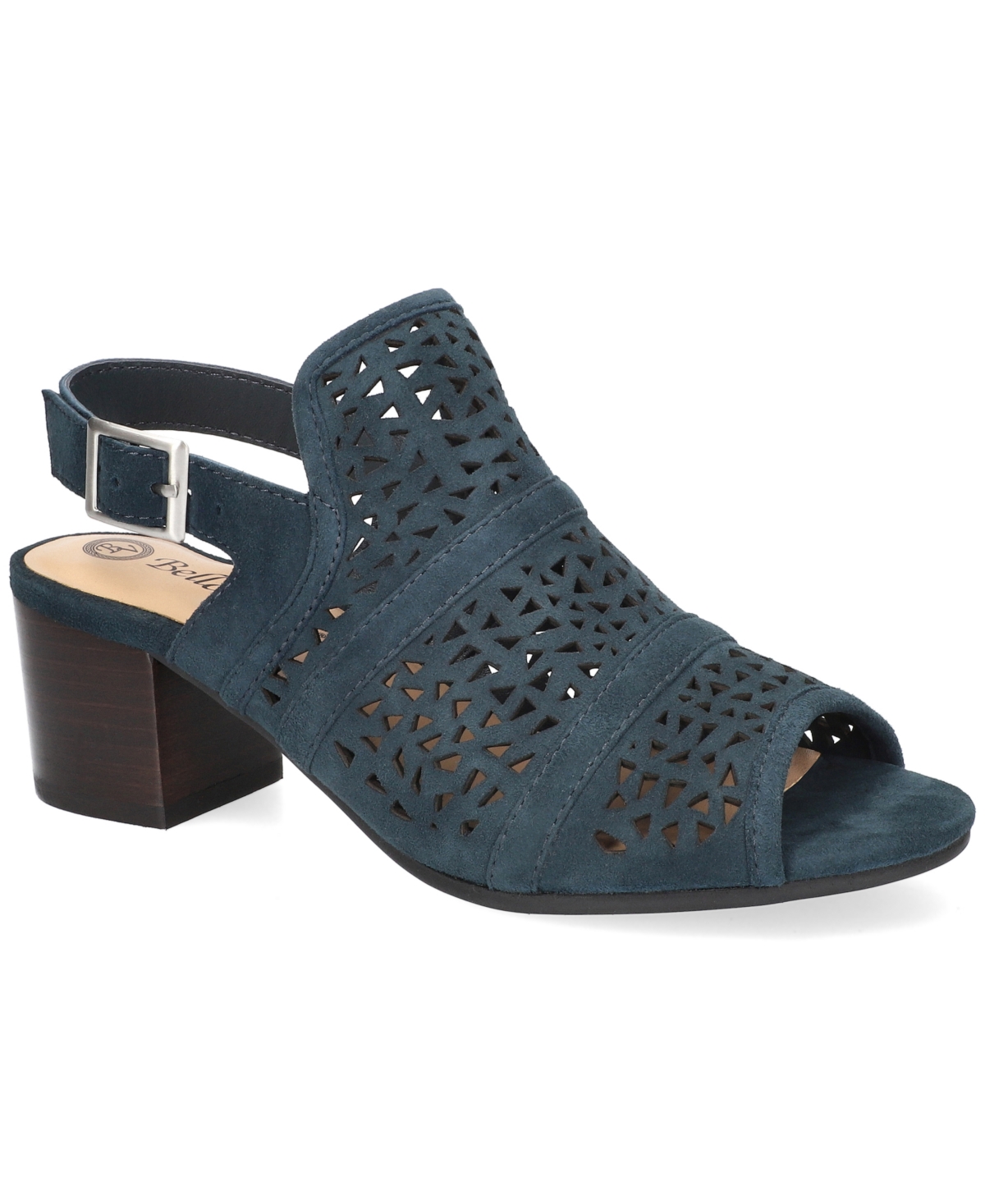 Click here for Bella Vita Womens Marti Block Heel Sandals - Navy... prices