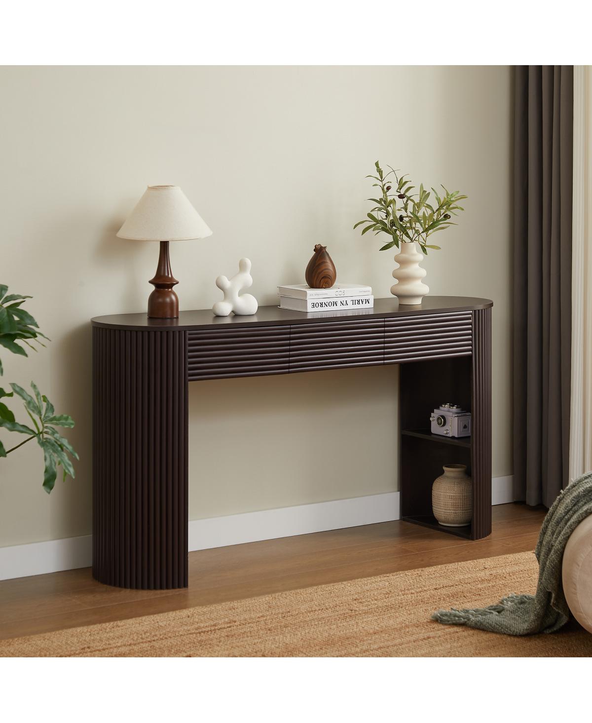 Click here for Streamdale Furniture Retro Console Table with Stor... prices
