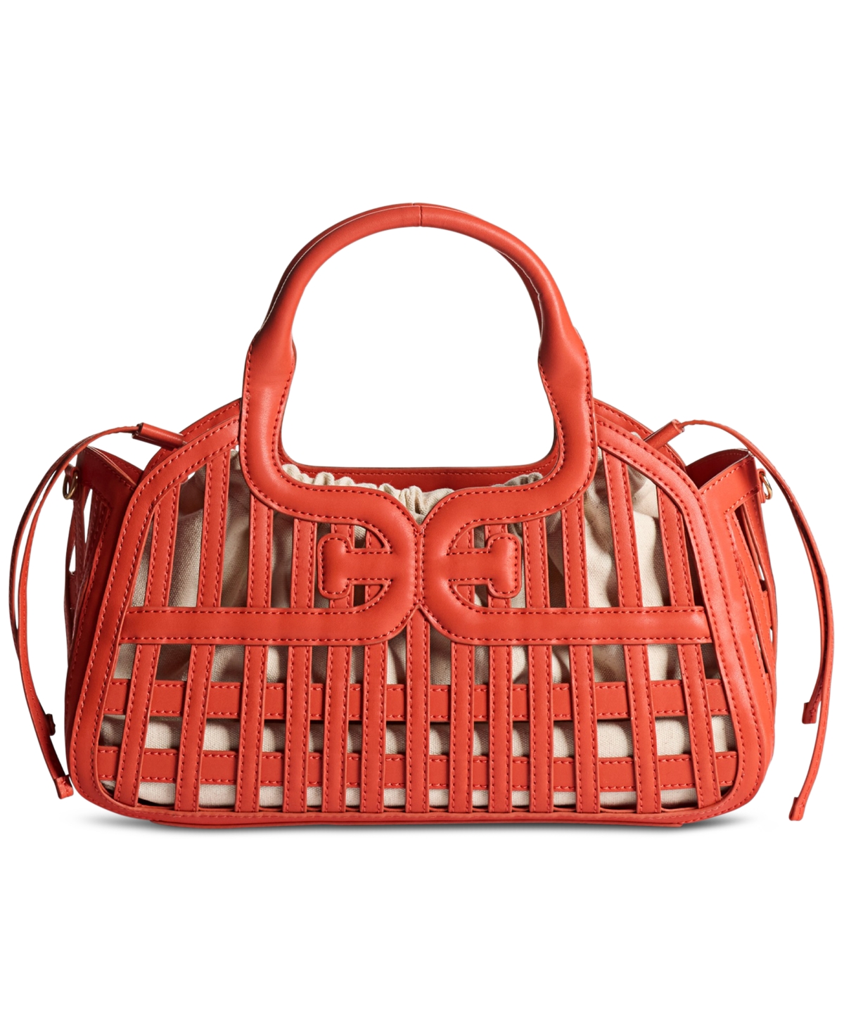 Click here for Sam Edelman Marlowe Medium Basket Bag - Cayenne prices